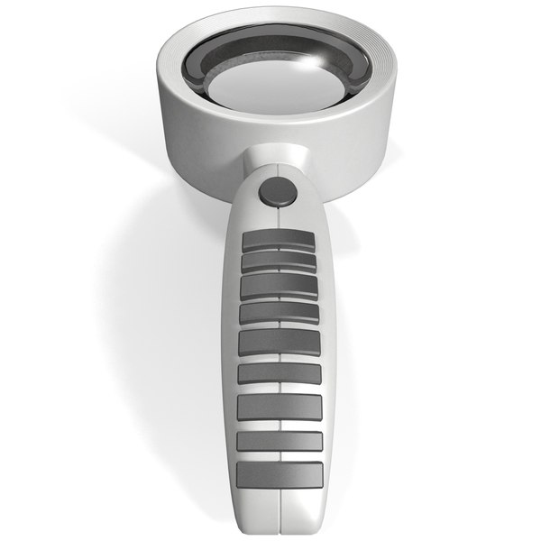 3d hand held magnifier lamp model