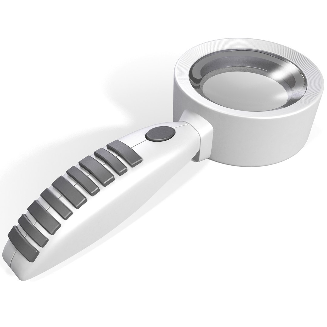 3d Hand Held Magnifier Lamp Model