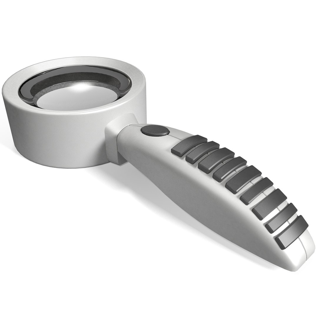 3d Hand Held Magnifier Lamp Model