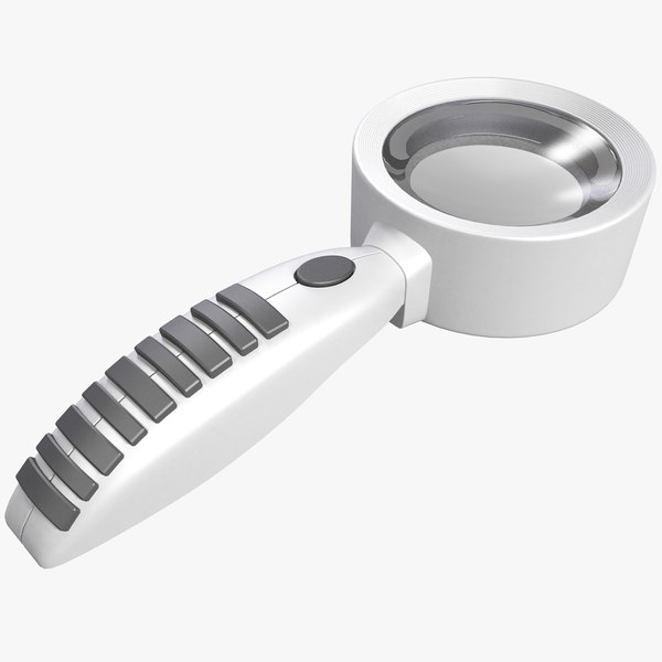 3d hand held magnifier lamp model