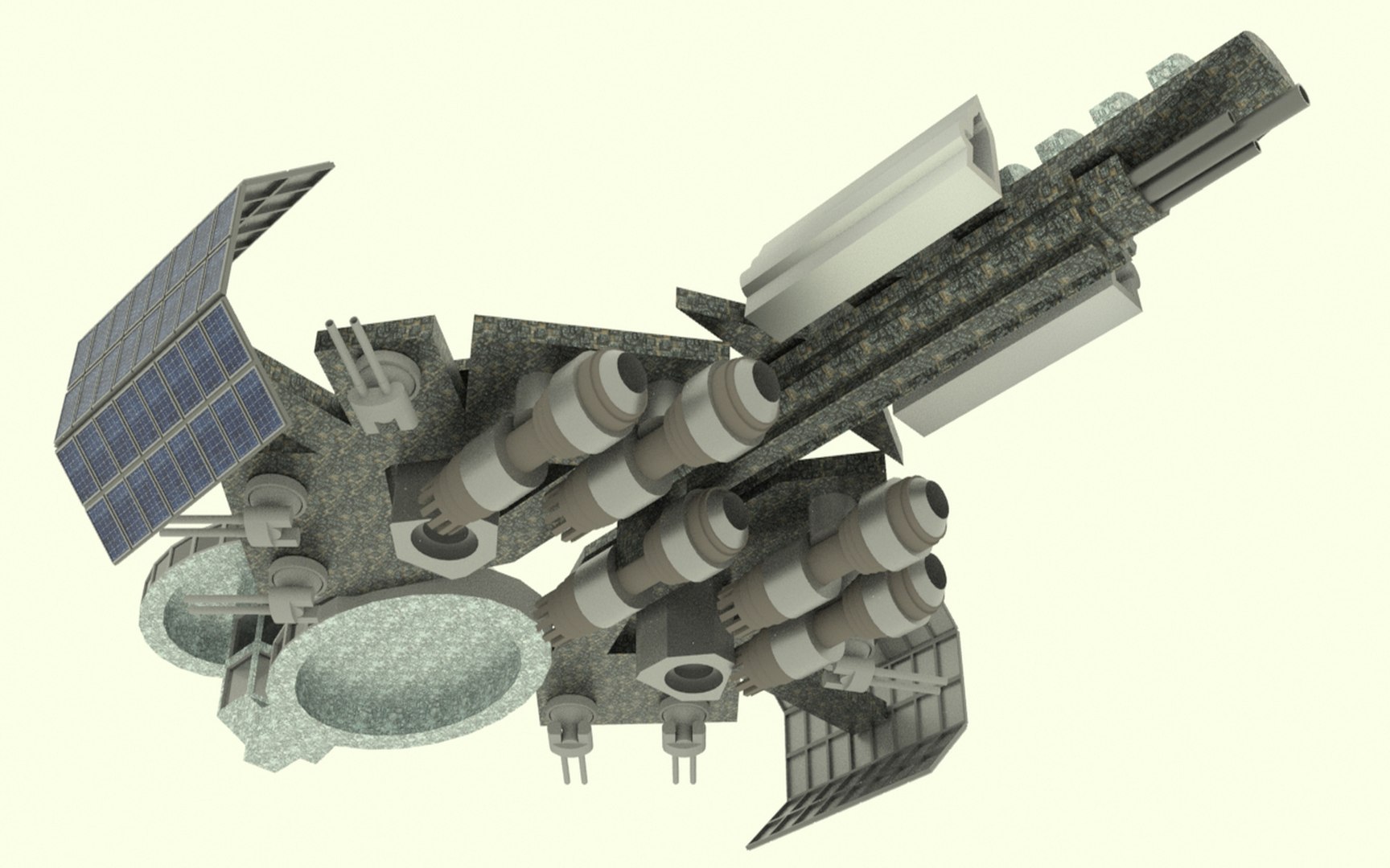 3D Mig Spaceship Station model - TurboSquid 1811625