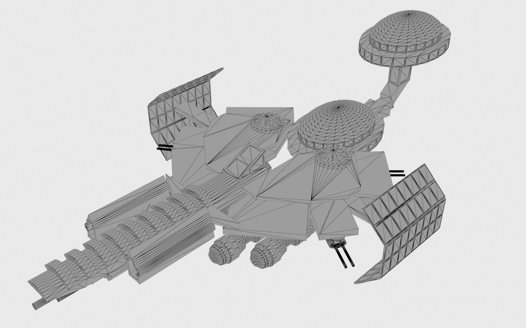 3D Mig Spaceship Station model - TurboSquid 1811625
