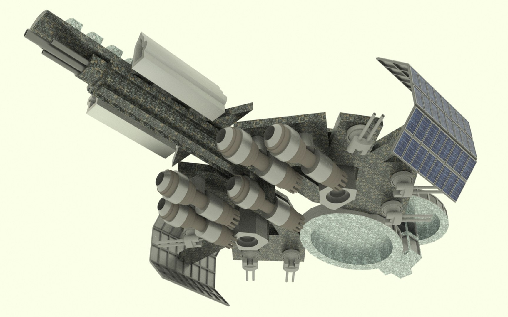 3D Mig Spaceship Station model - TurboSquid 1811625