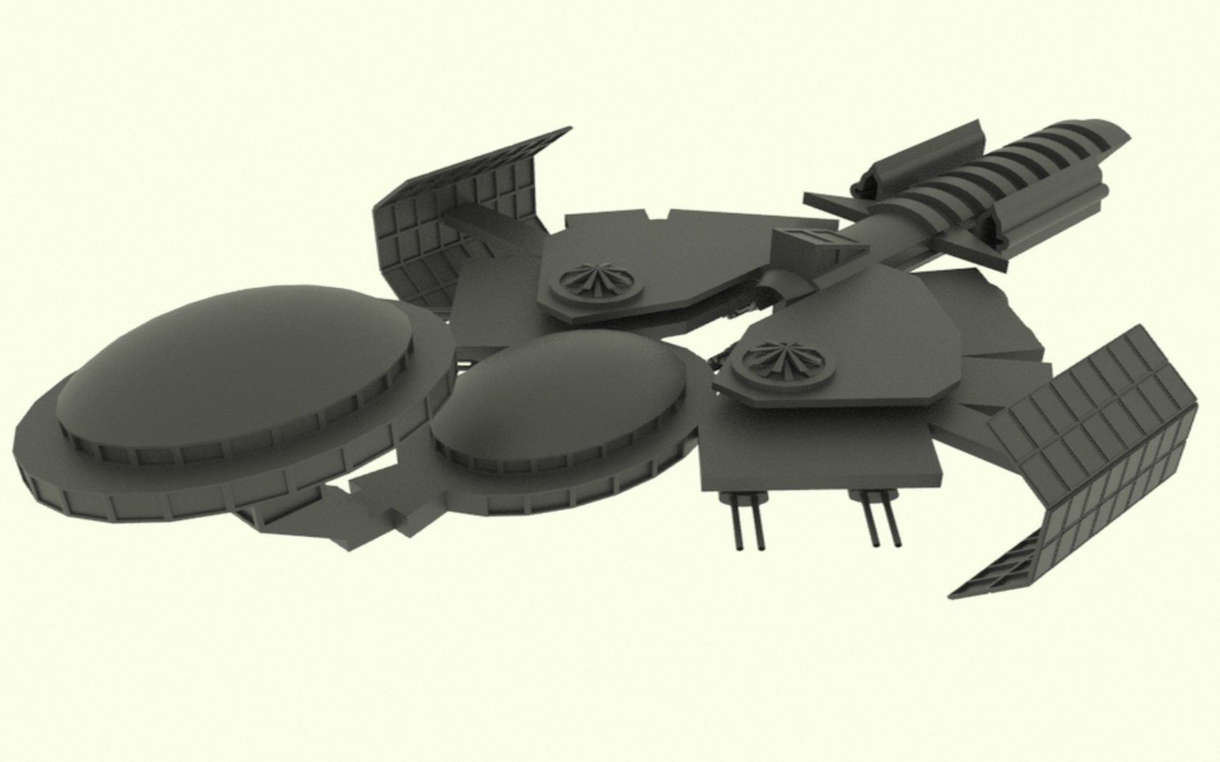 3D Mig Spaceship Station model - TurboSquid 1811625