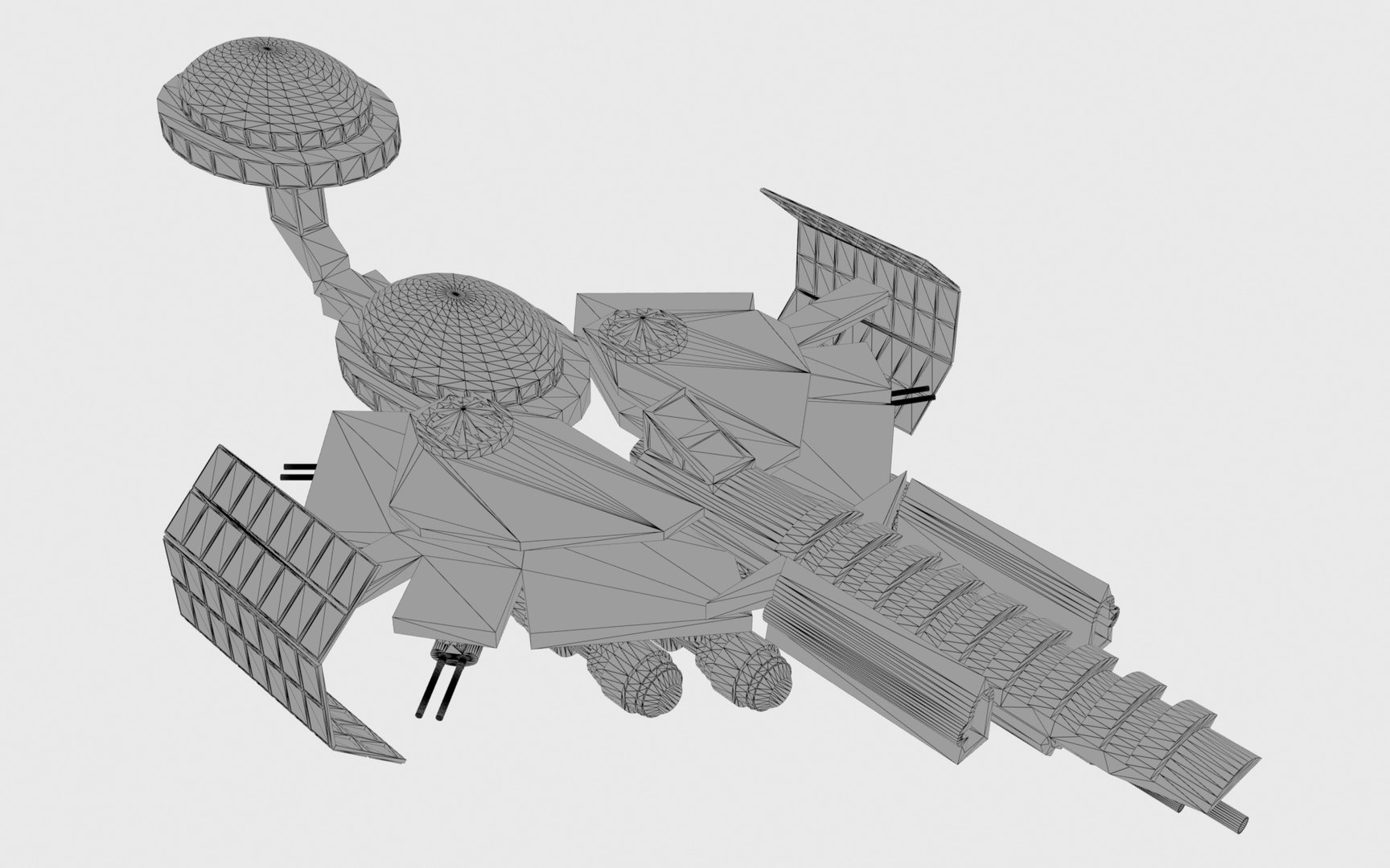 3D Mig Spaceship Station model - TurboSquid 1811625