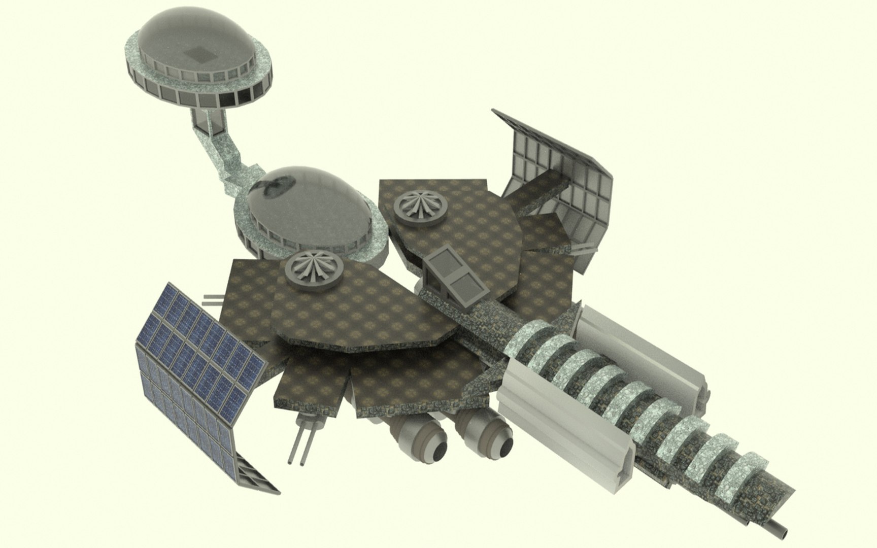 3D Mig Spaceship Station model - TurboSquid 1811625