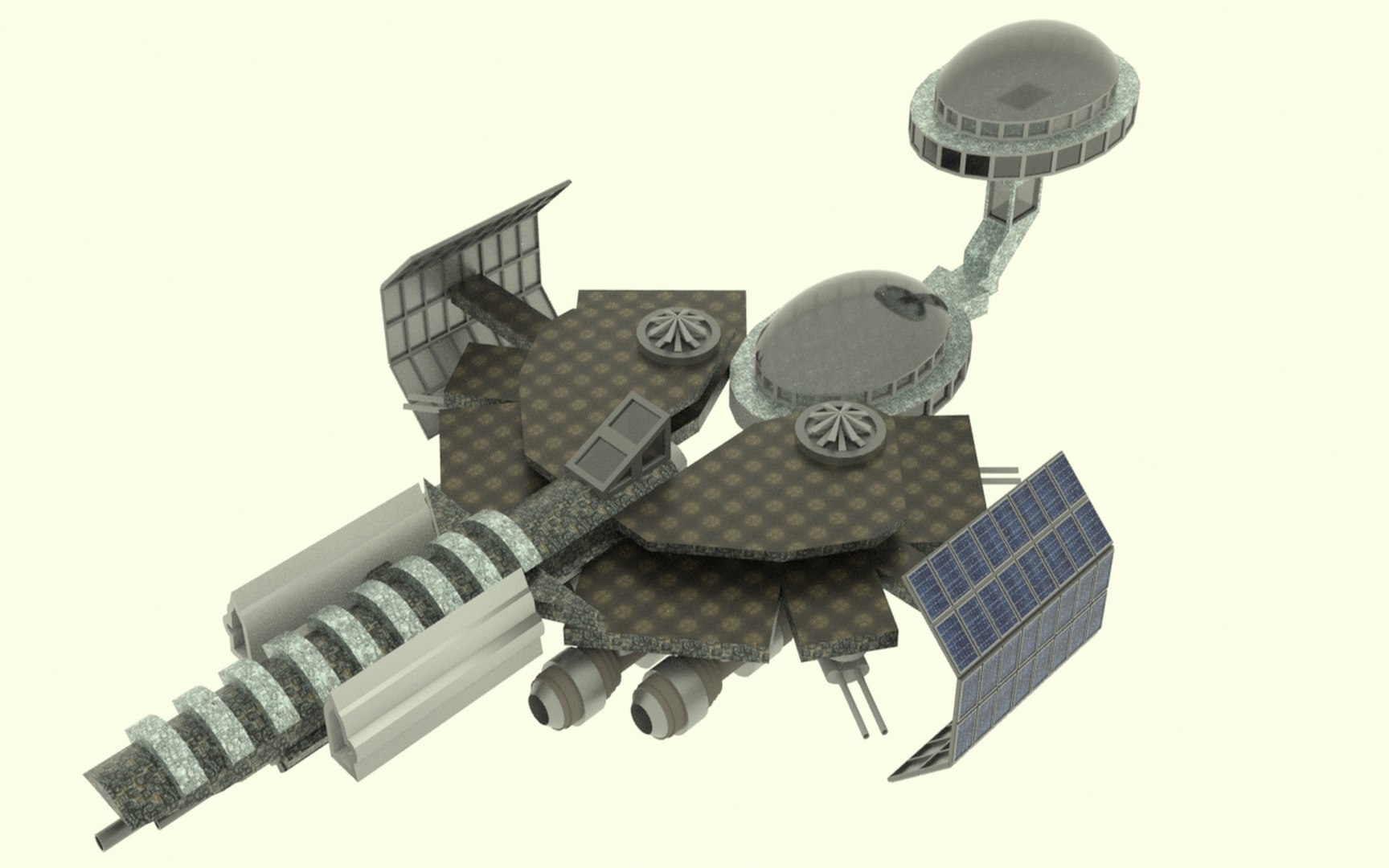 3D Mig Spaceship Station model - TurboSquid 1811625