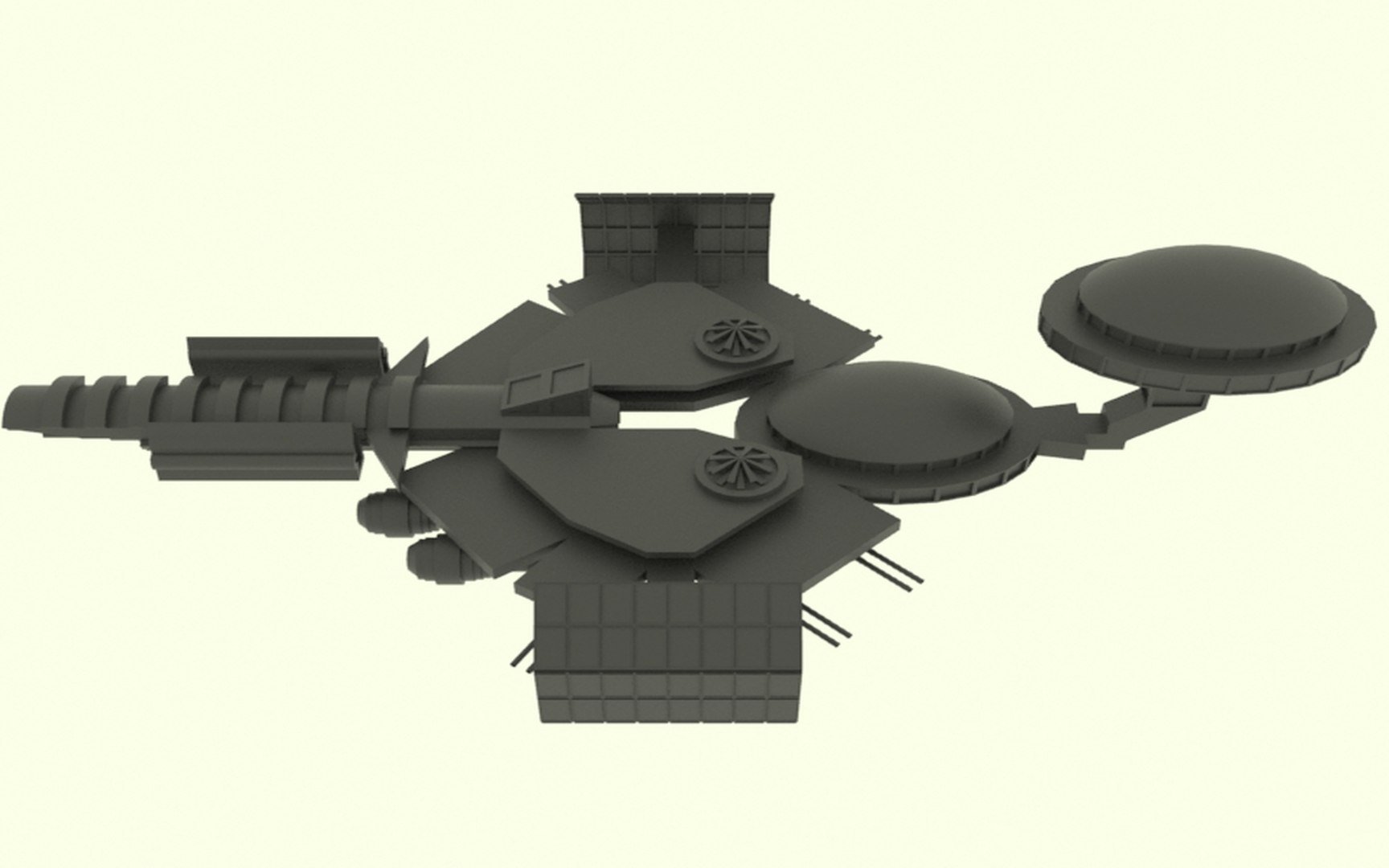 3D Mig Spaceship Station model - TurboSquid 1811625