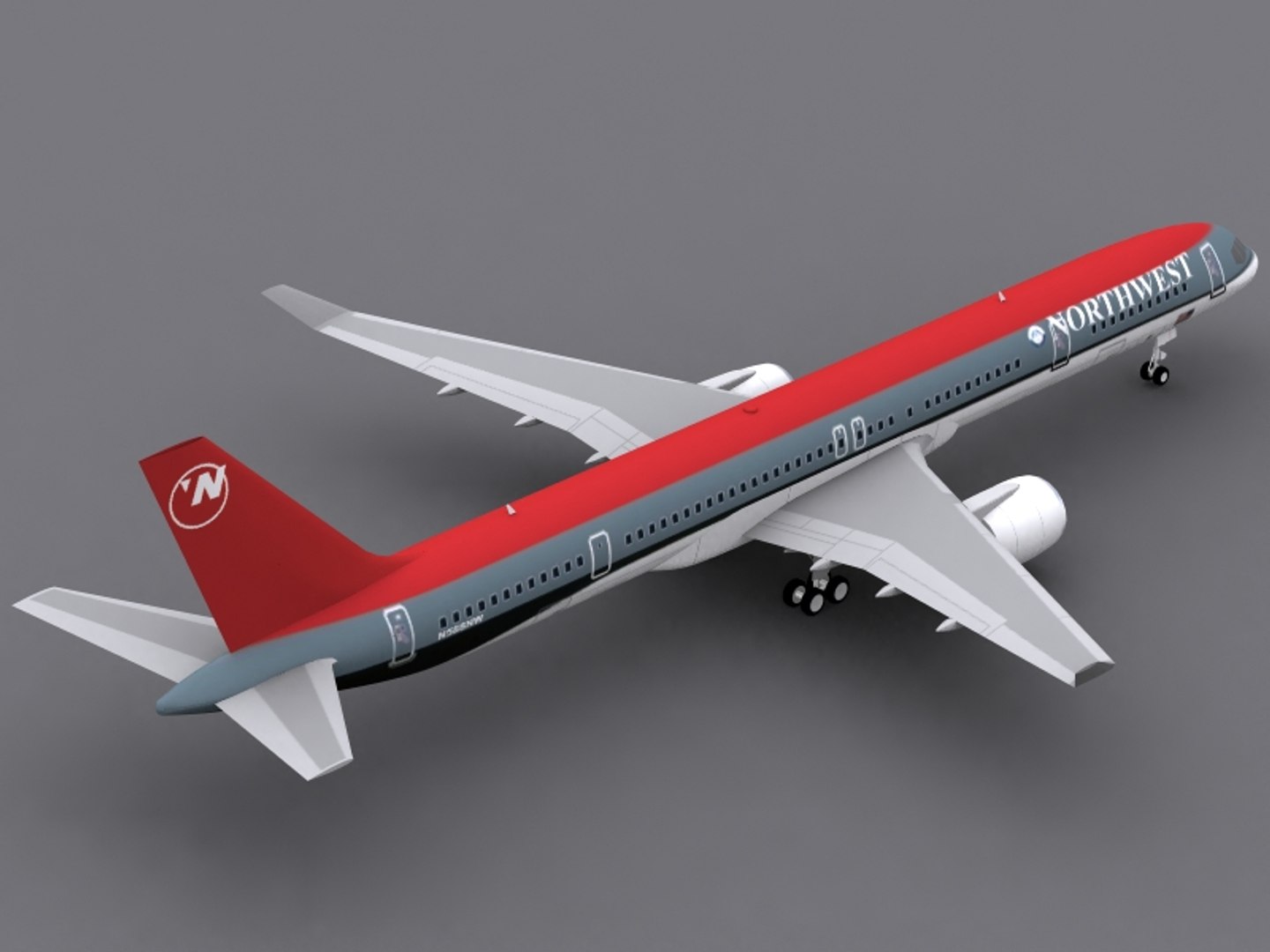 B 757-300 Northwest Lwo