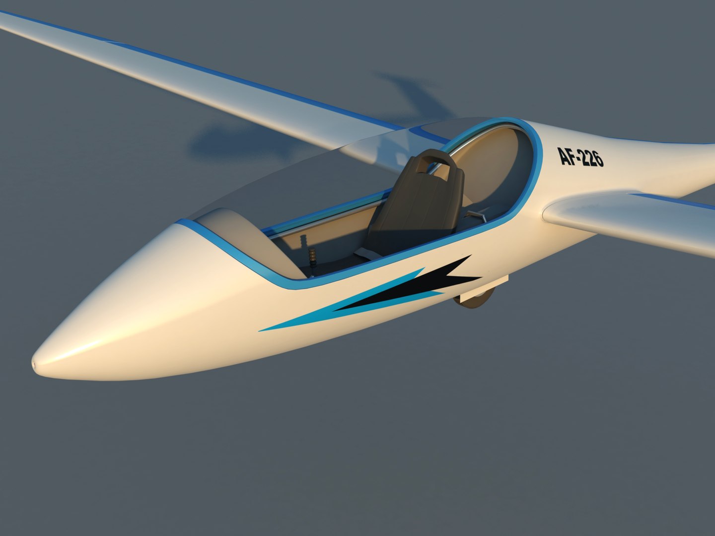 3ds Max Schempp-hirth Discus Glider