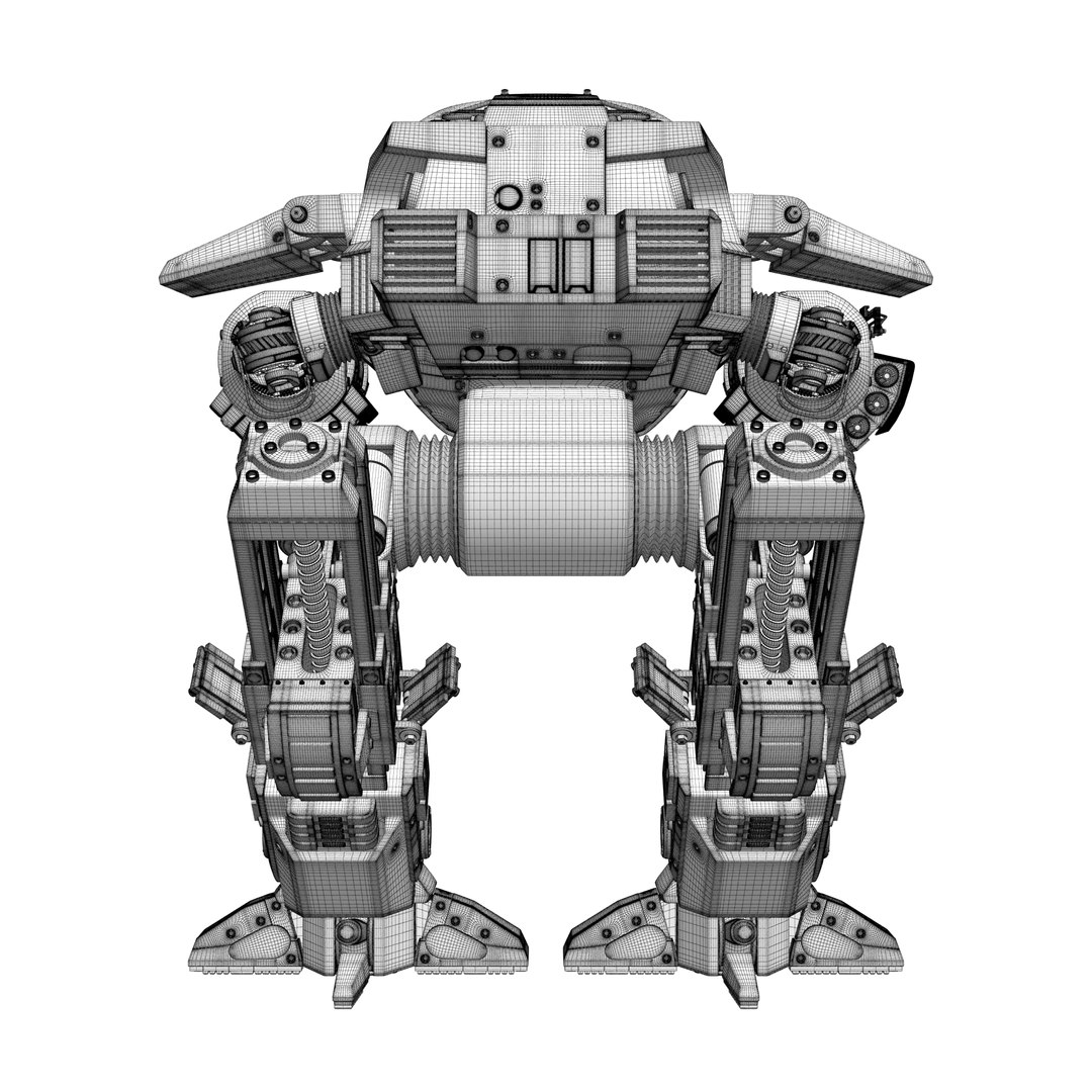 ED 209 OCP Robocop Movie 1987 3D - TurboSquid 2331364
