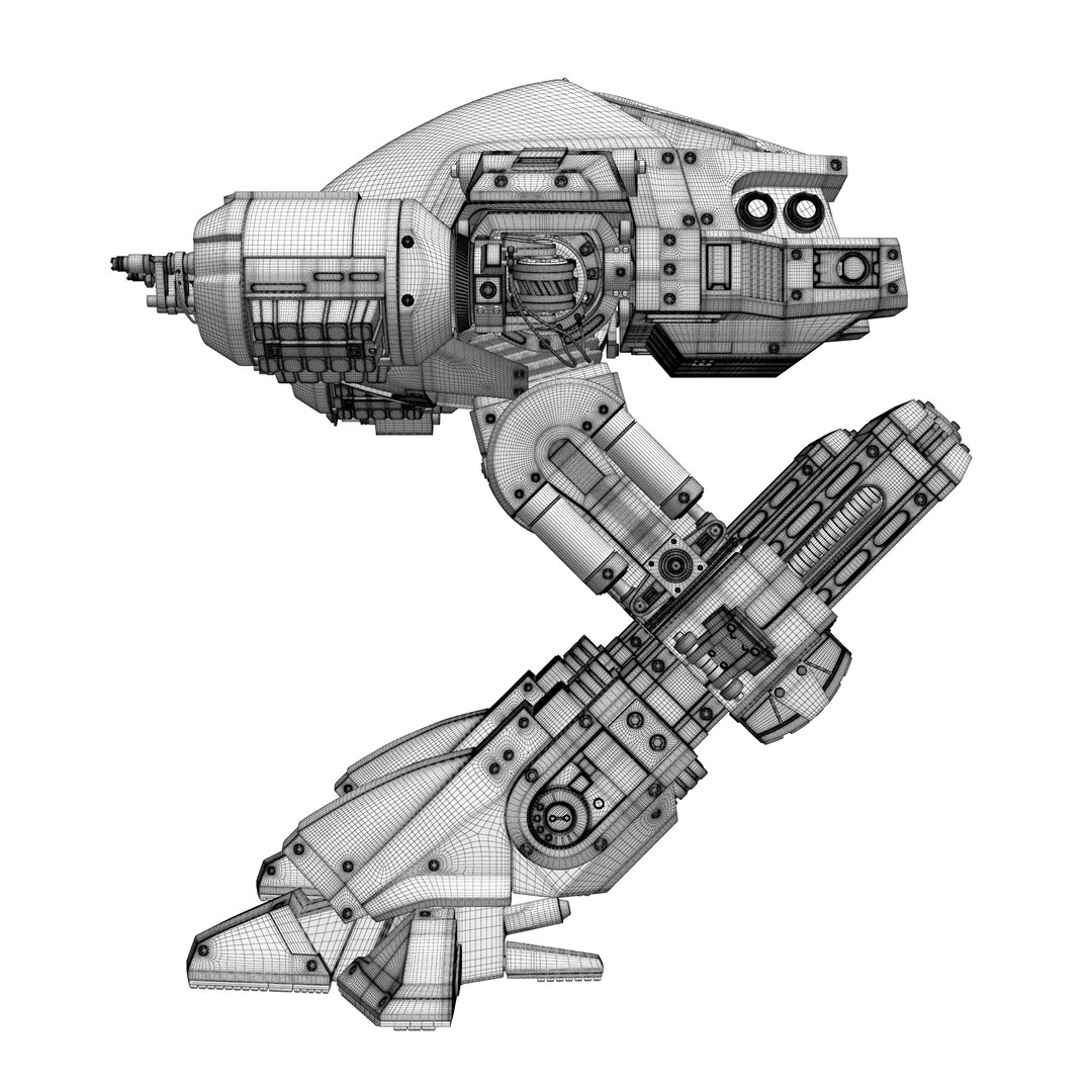 ED 209 OCP Robocop Movie 1987 3D - TurboSquid 2331364