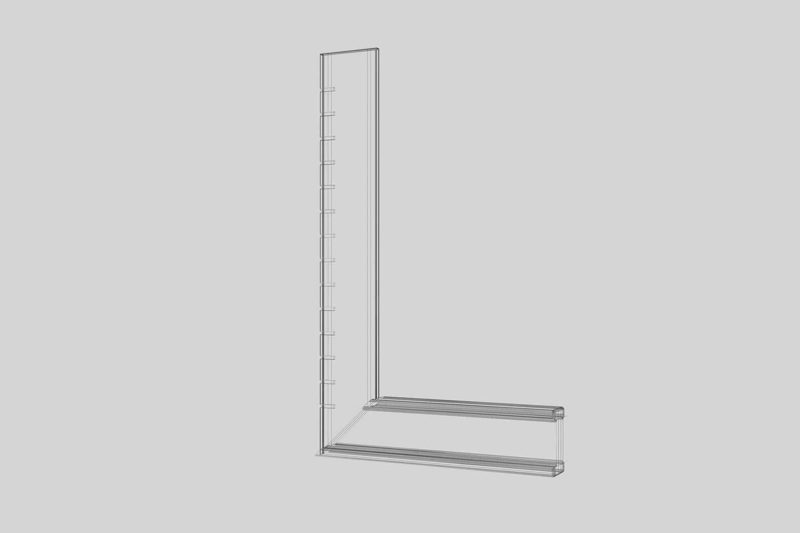 3D Building Corner Ruler Measuring Tool Model - TurboSquid 2010958