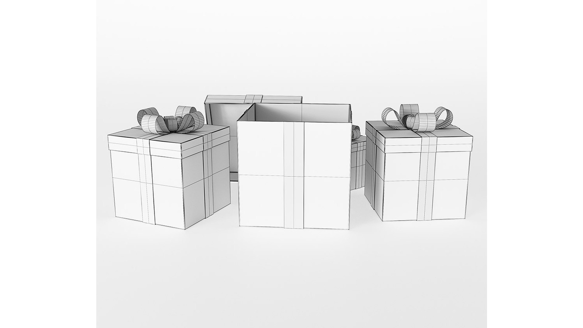 3D Classic Christmas Gift Boxes - TurboSquid 1830998