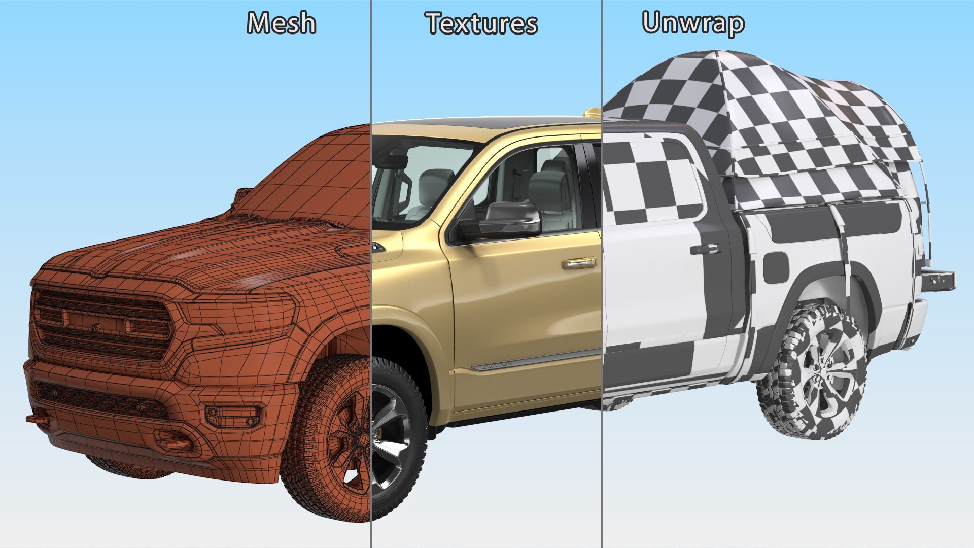 3D Pickup Truck Tent Grey On Pickup - TurboSquid 2202979