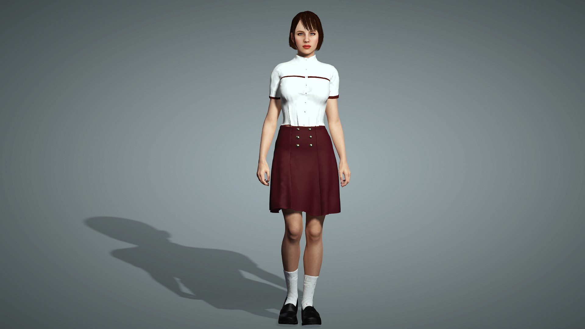 3D Female College Student Model - TurboSquid 2450012