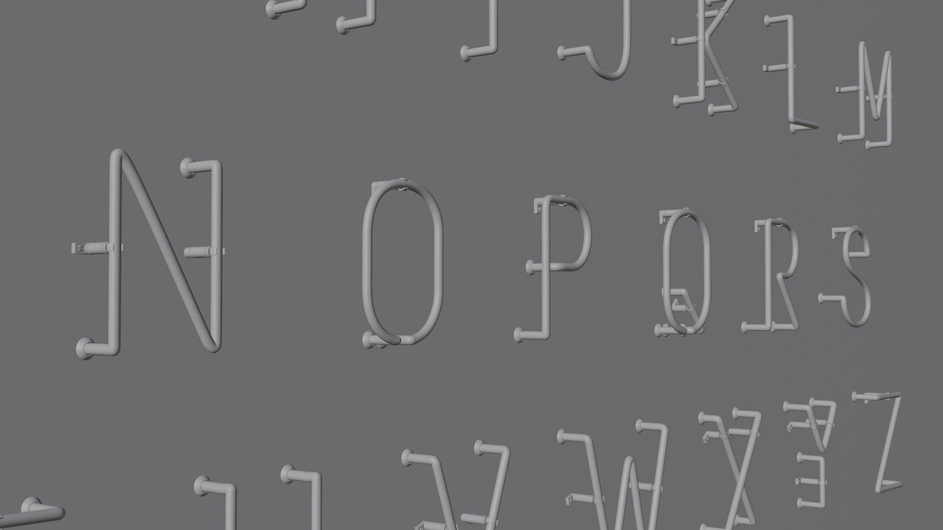 3D Neon Letters - TurboSquid 1907743