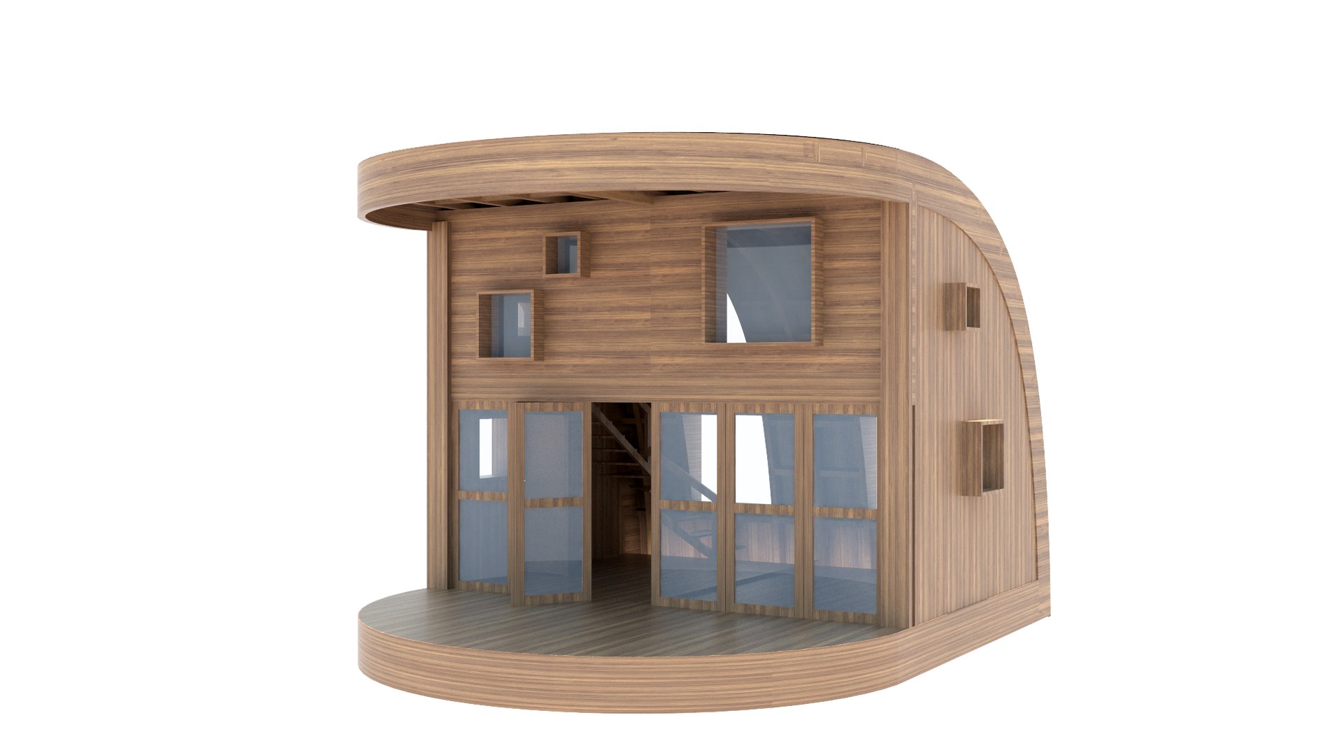 3D Lodge House - TurboSquid 1983092