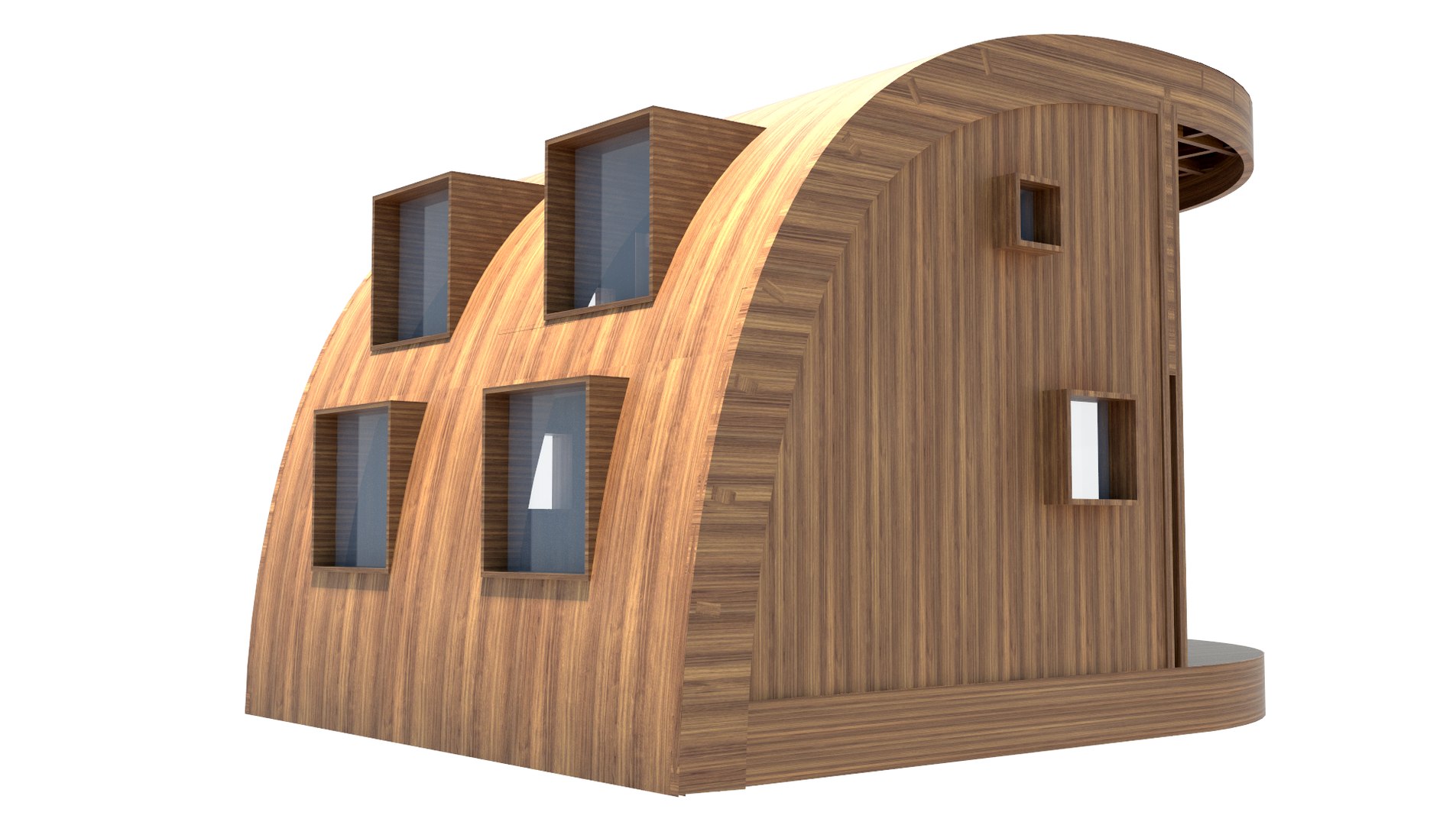 3D Lodge House - TurboSquid 1983092