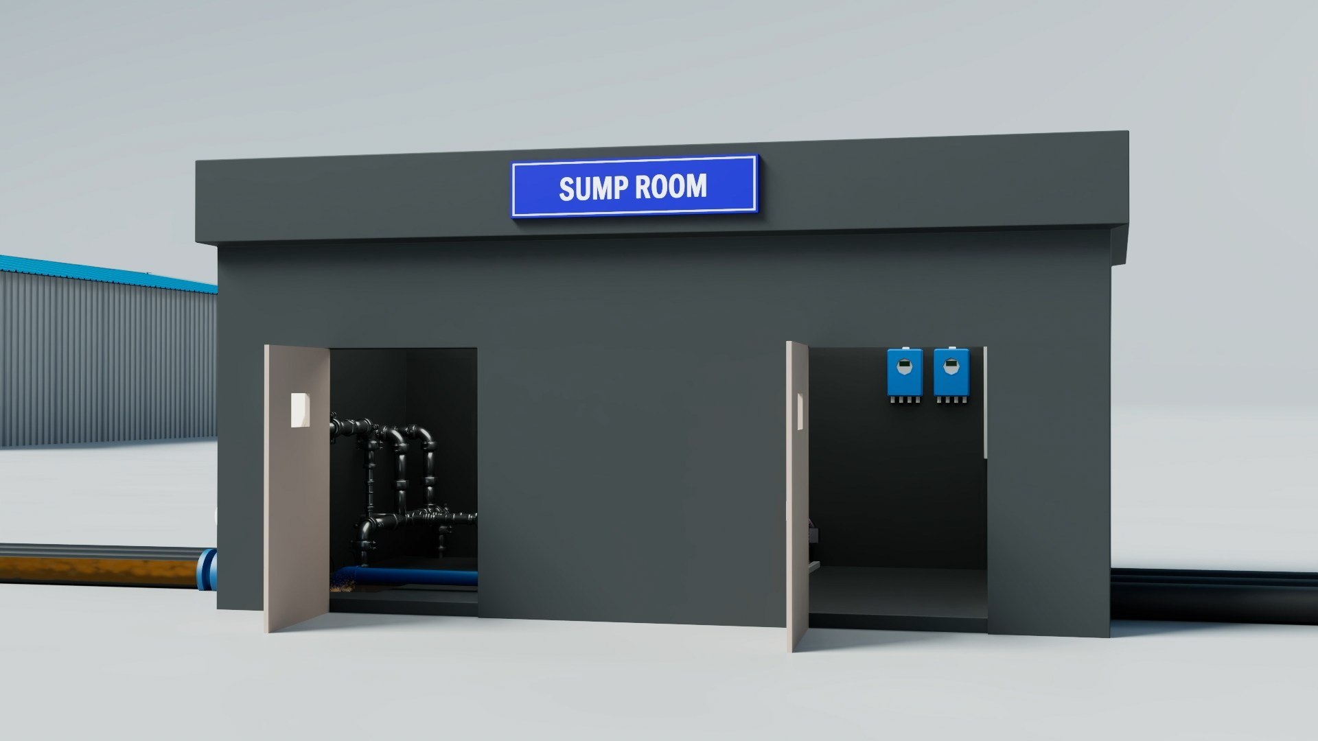 3D Factory Building Model - TurboSquid 2495340