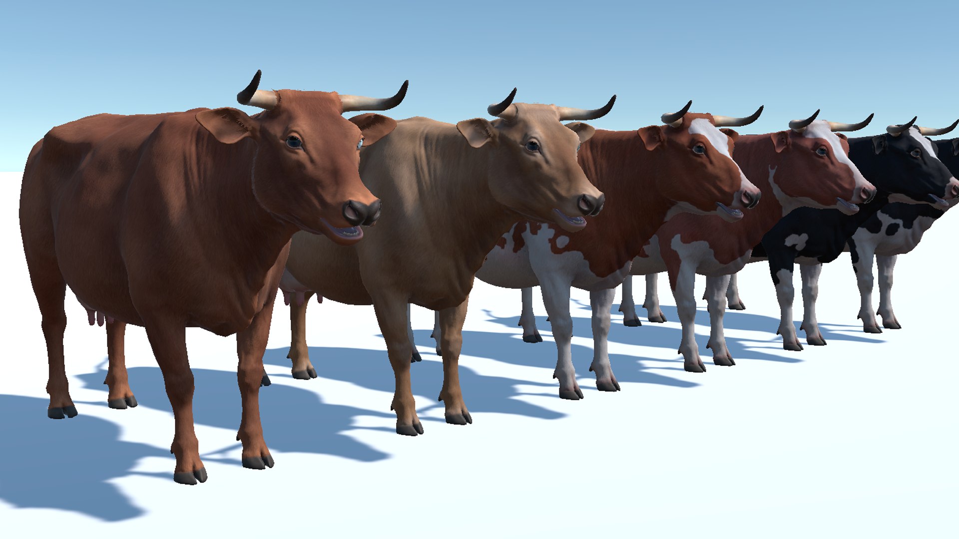 Cow Animations 3D Model - TurboSquid 1636028