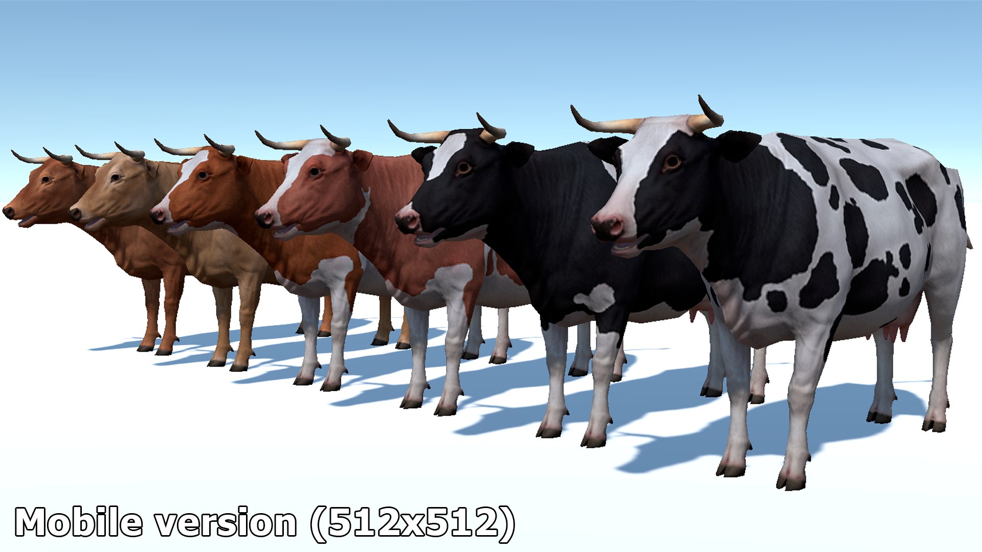 Cow Animations 3D Model - TurboSquid 1636028