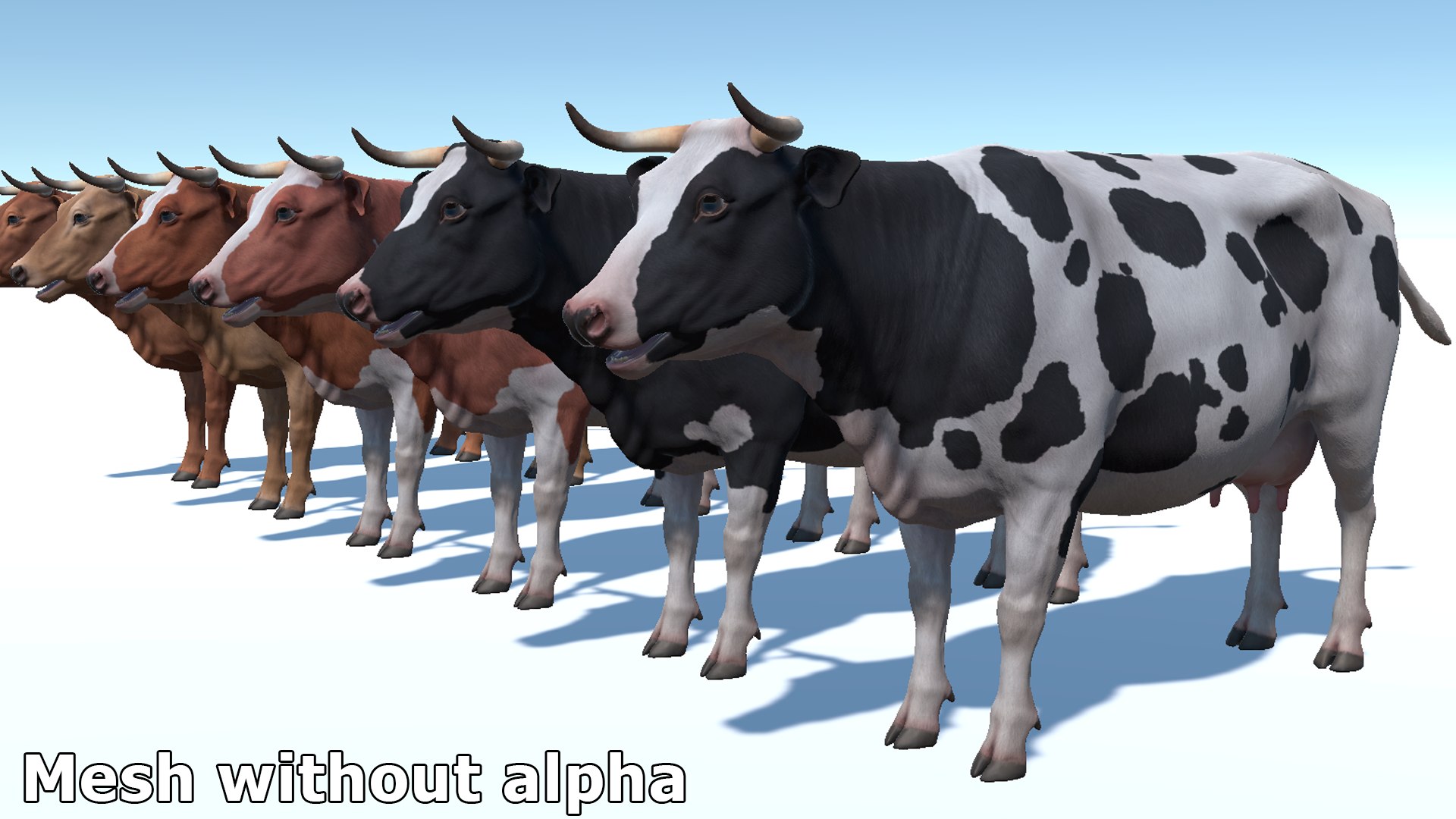 Cow Animations 3D Model - TurboSquid 1636028