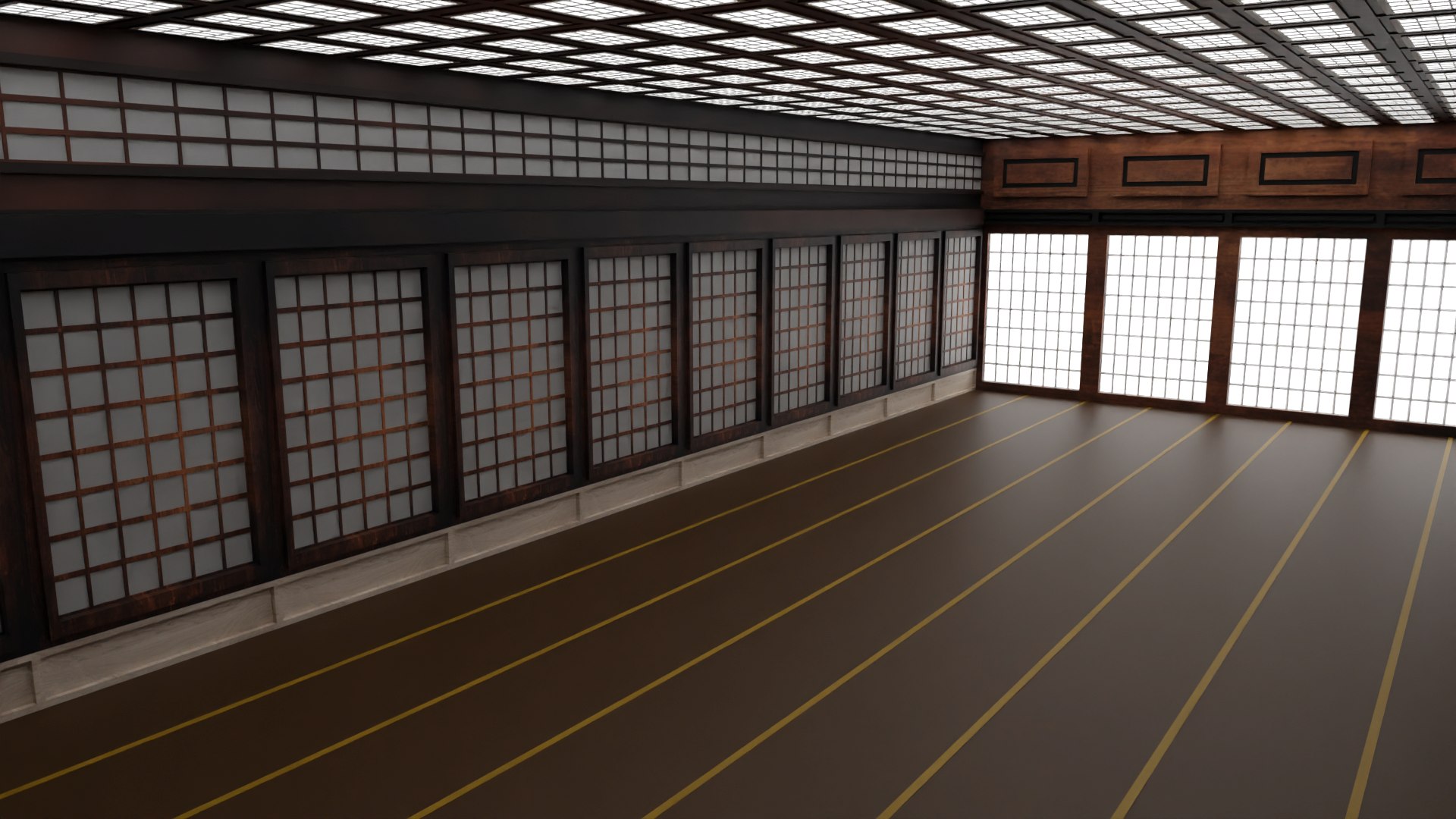 3D Japanese Training Dojo Model - TurboSquid 2178897
