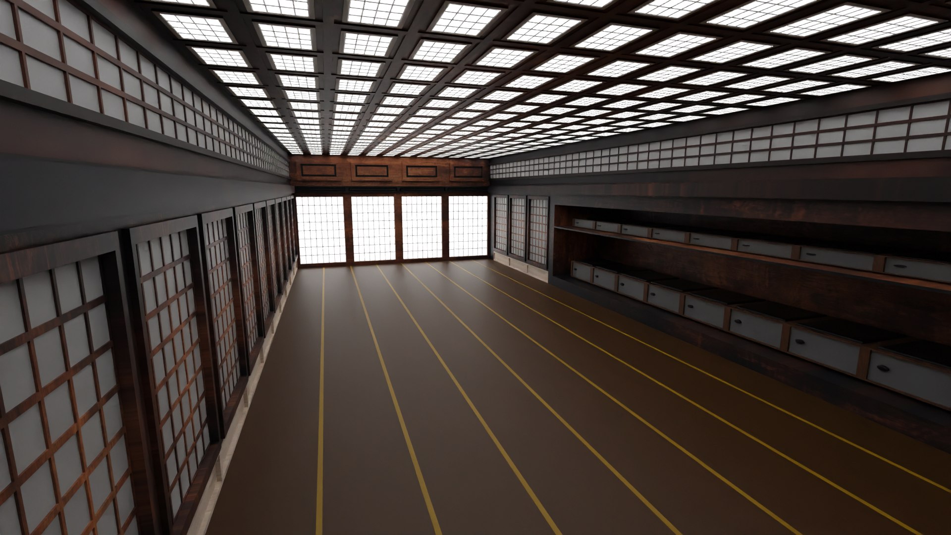3D Japanese Training Dojo Model - TurboSquid 2178897