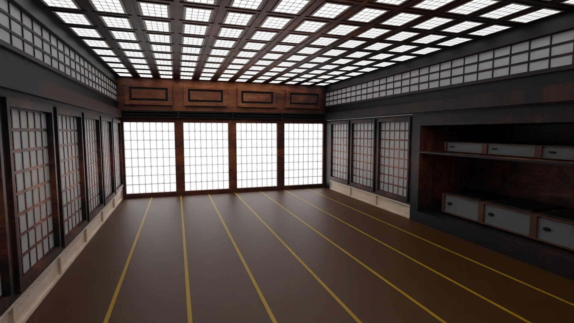 3D Japanese Training Dojo Model - TurboSquid 2178897