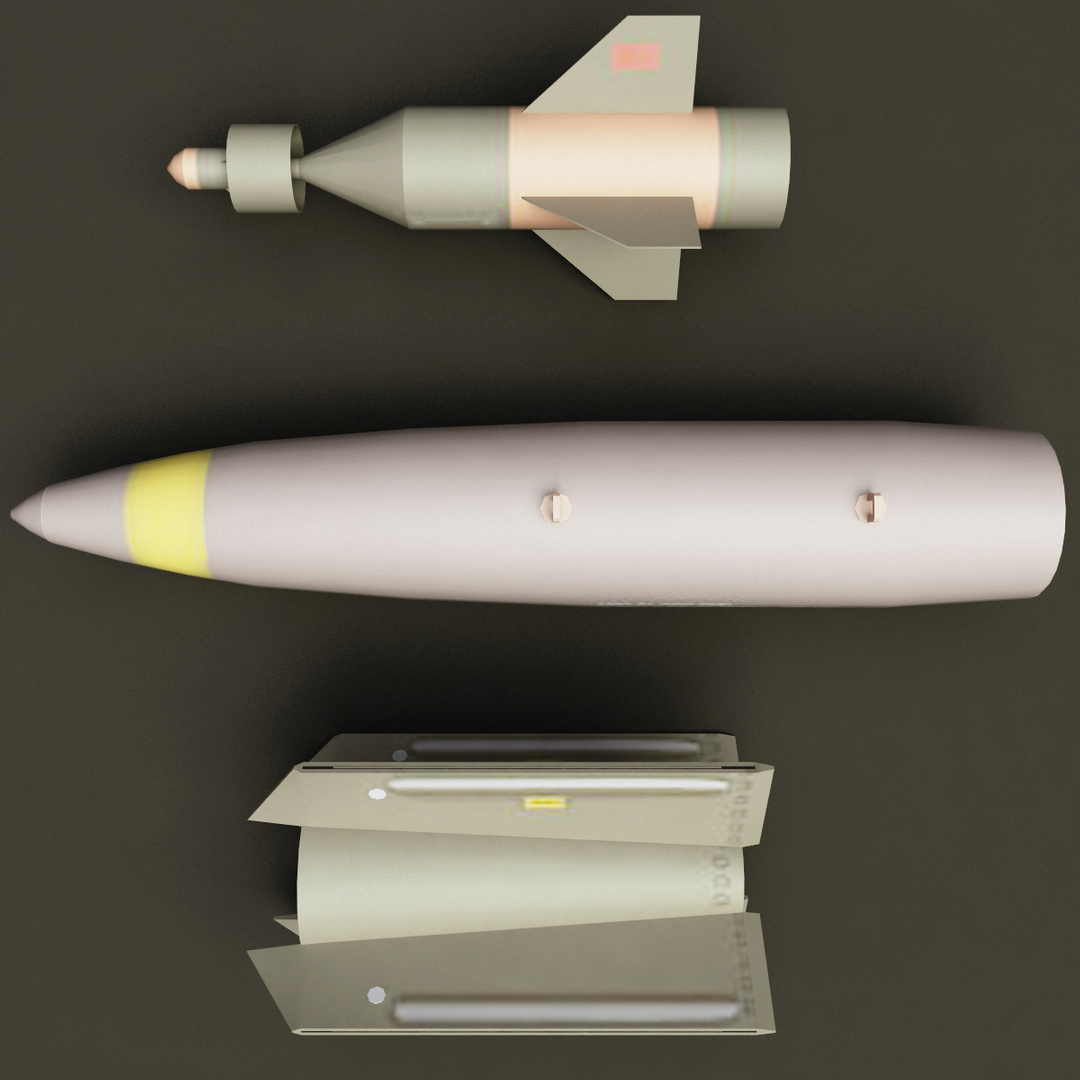 aircraft bomb gbu-16 paveway 3d model