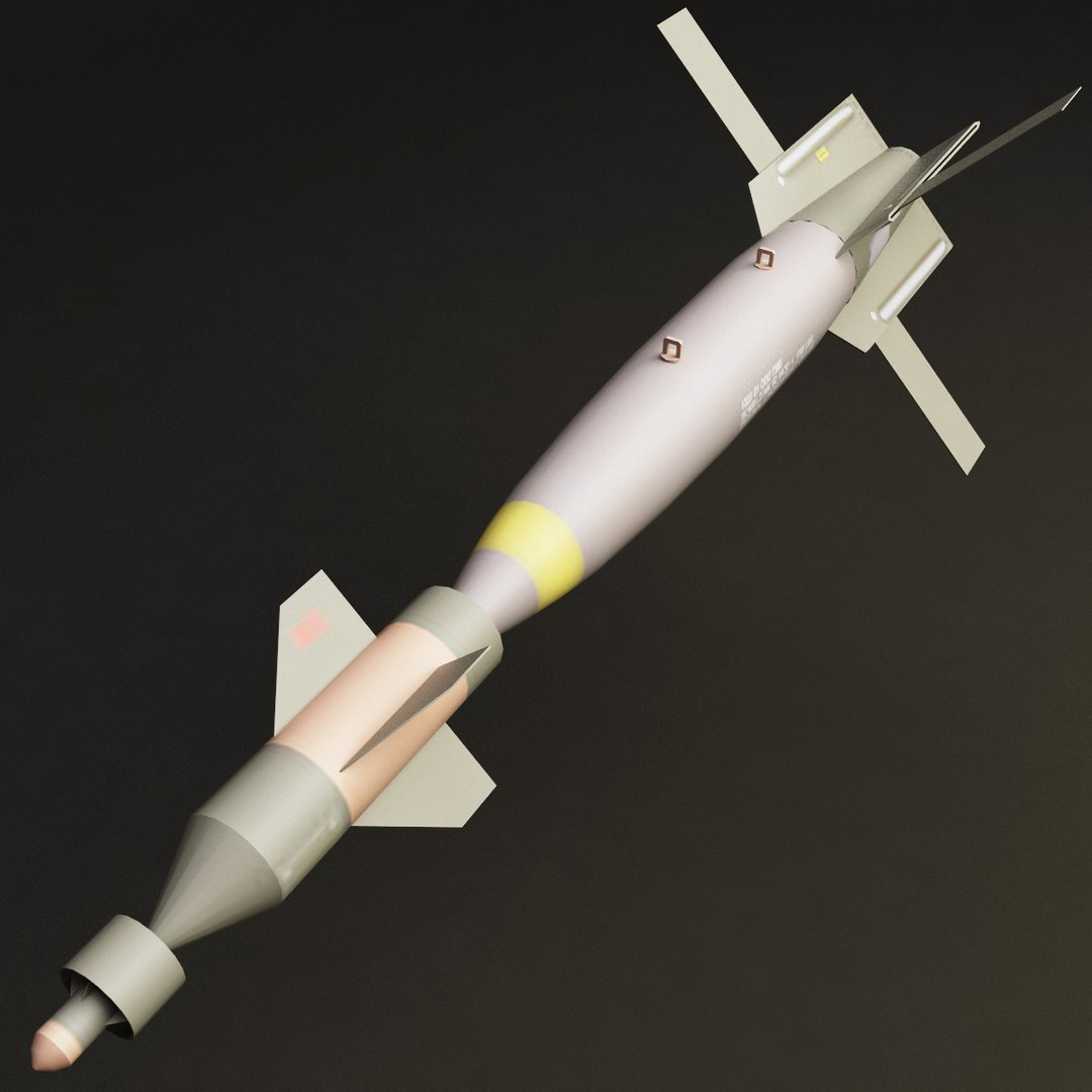 Aircraft Bomb Gbu-16 Paveway 3d Model