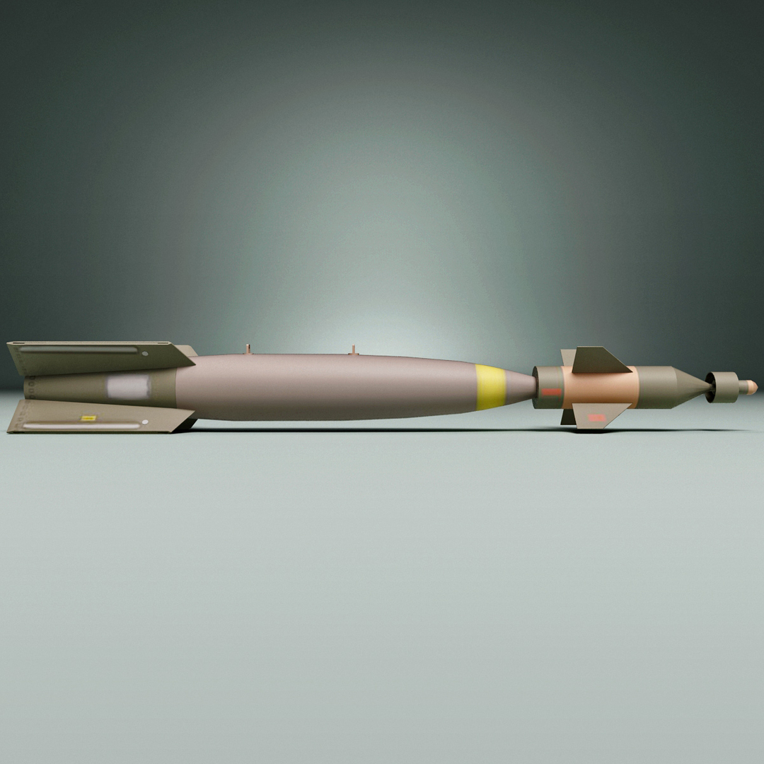 aircraft bomb gbu-16 paveway 3d model
