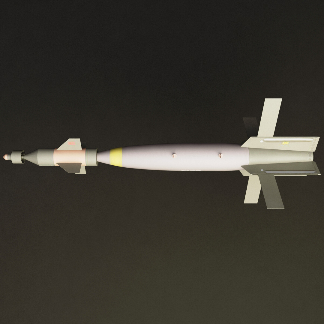 aircraft bomb gbu-16 paveway 3d model