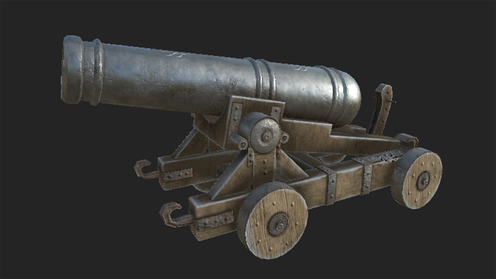3D Cannon - TurboSquid 2305286