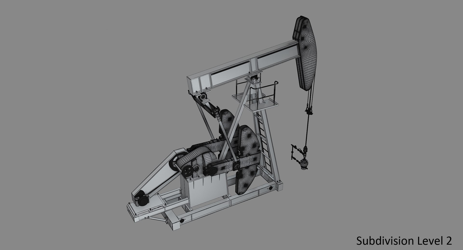 Beam Pumping Unit 3d Model