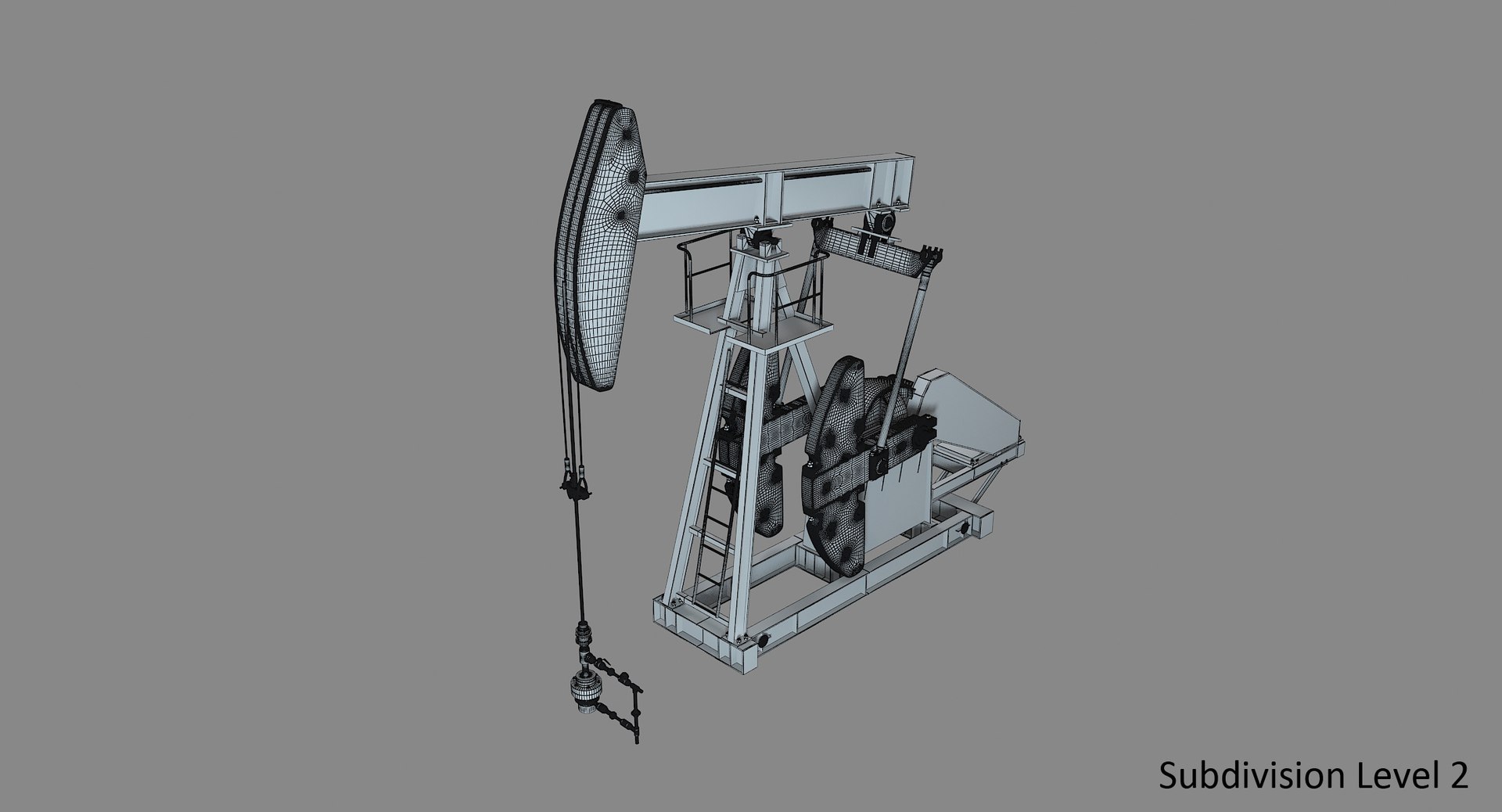Beam Pumping Unit 3d Model