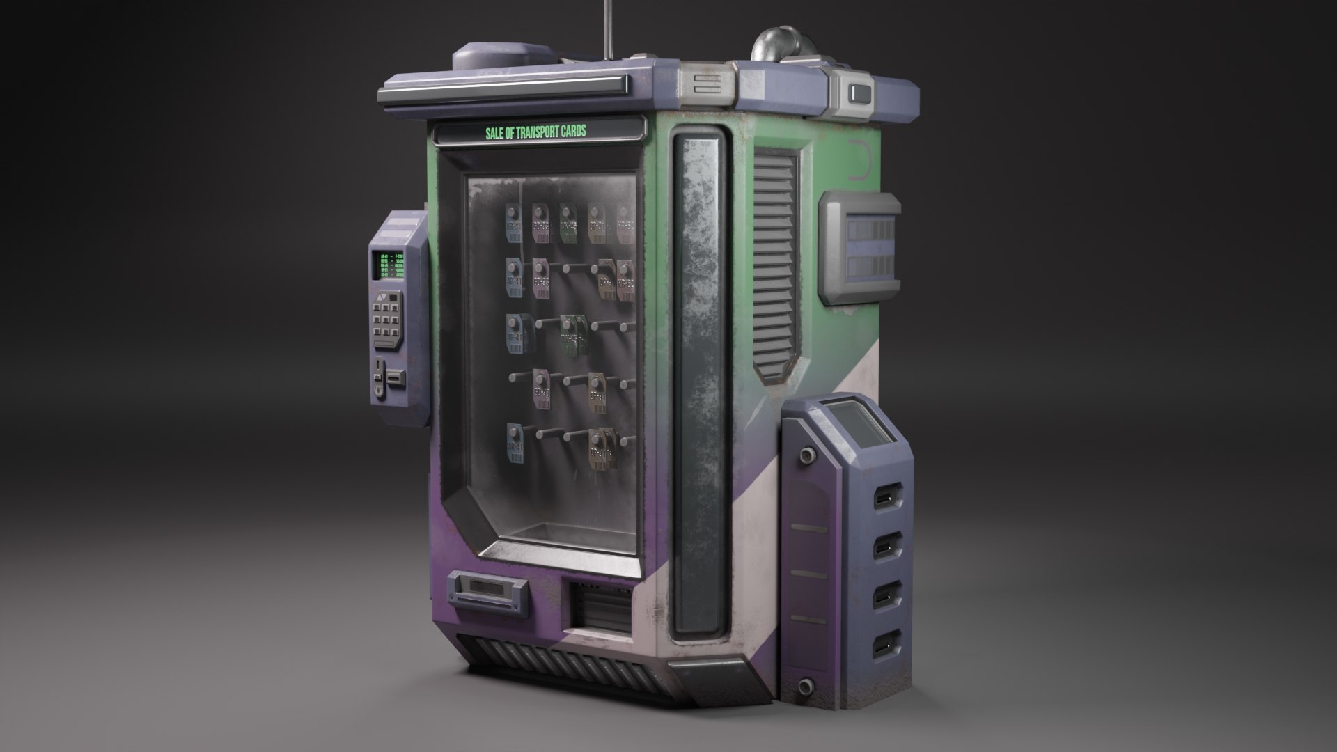 3D Transport Card Vending Machine - TurboSquid 2147539