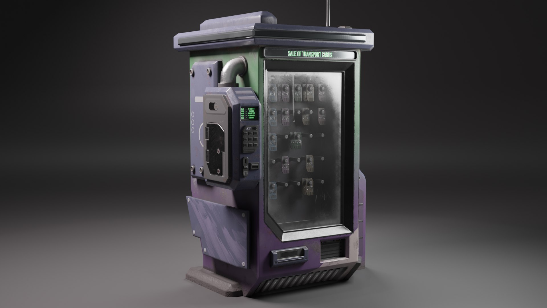 3D Transport Card Vending Machine - TurboSquid 2147539