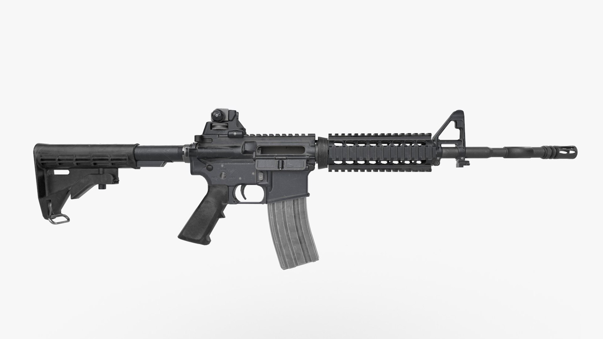 3D Model Assault Rifle M4A1 - TurboSquid 2145267