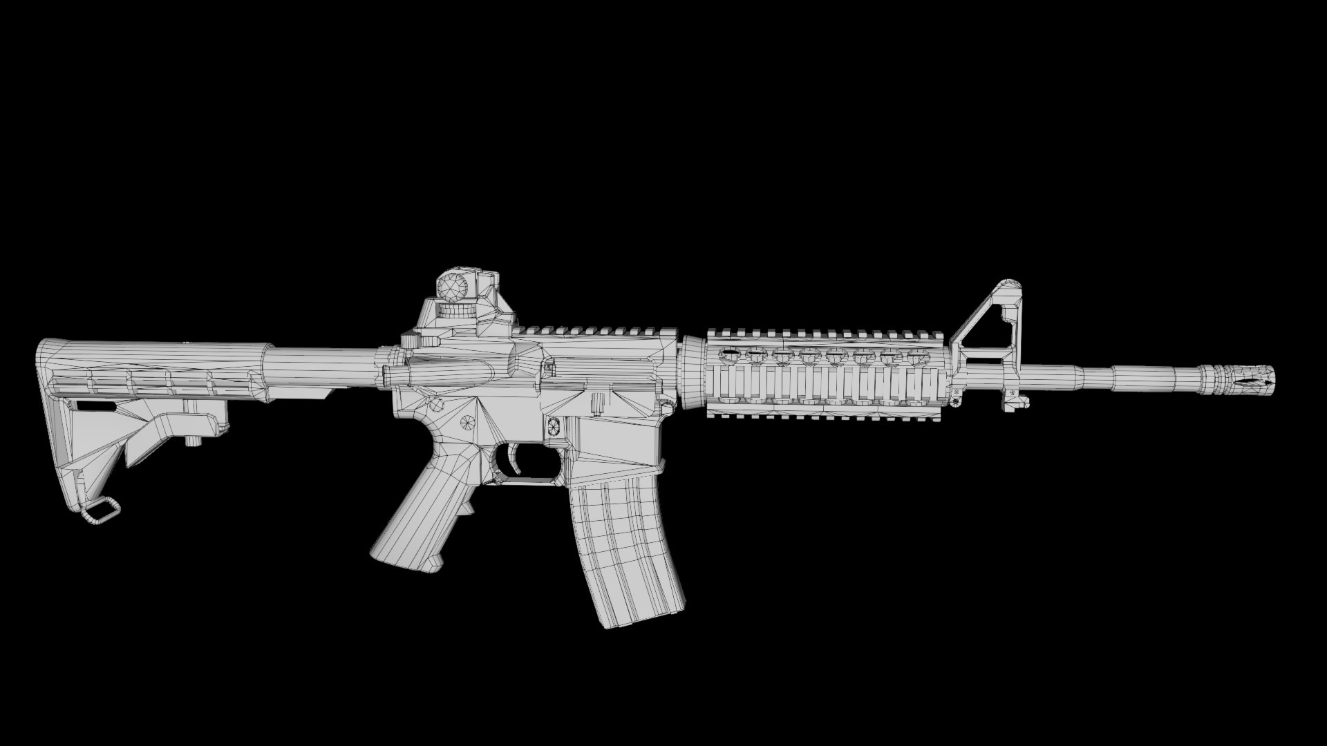 3D Model Assault Rifle M4A1 - TurboSquid 2145267