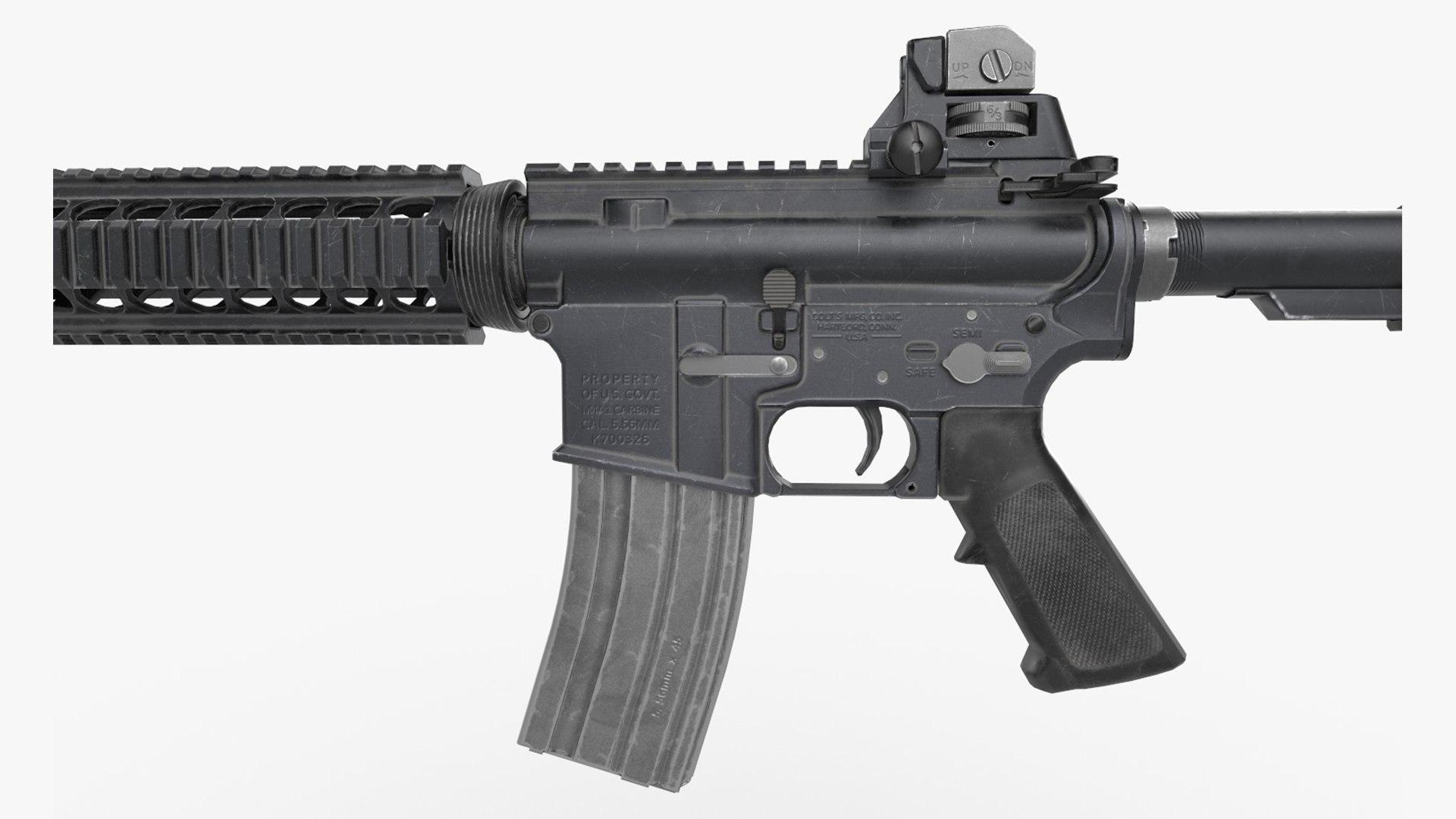 3D Model Assault Rifle M4A1 - TurboSquid 2145267