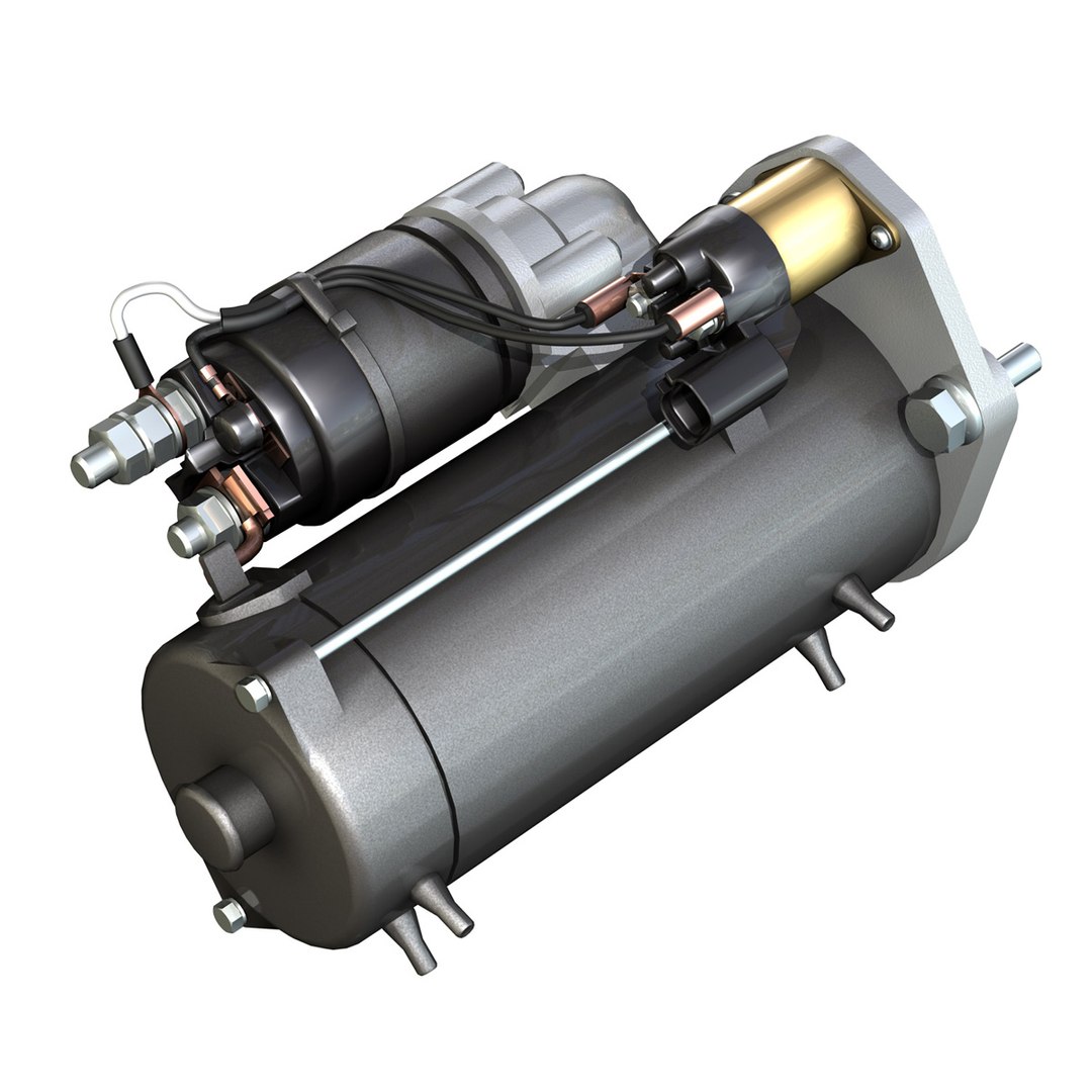 Starter Motor Engines 3d C4d