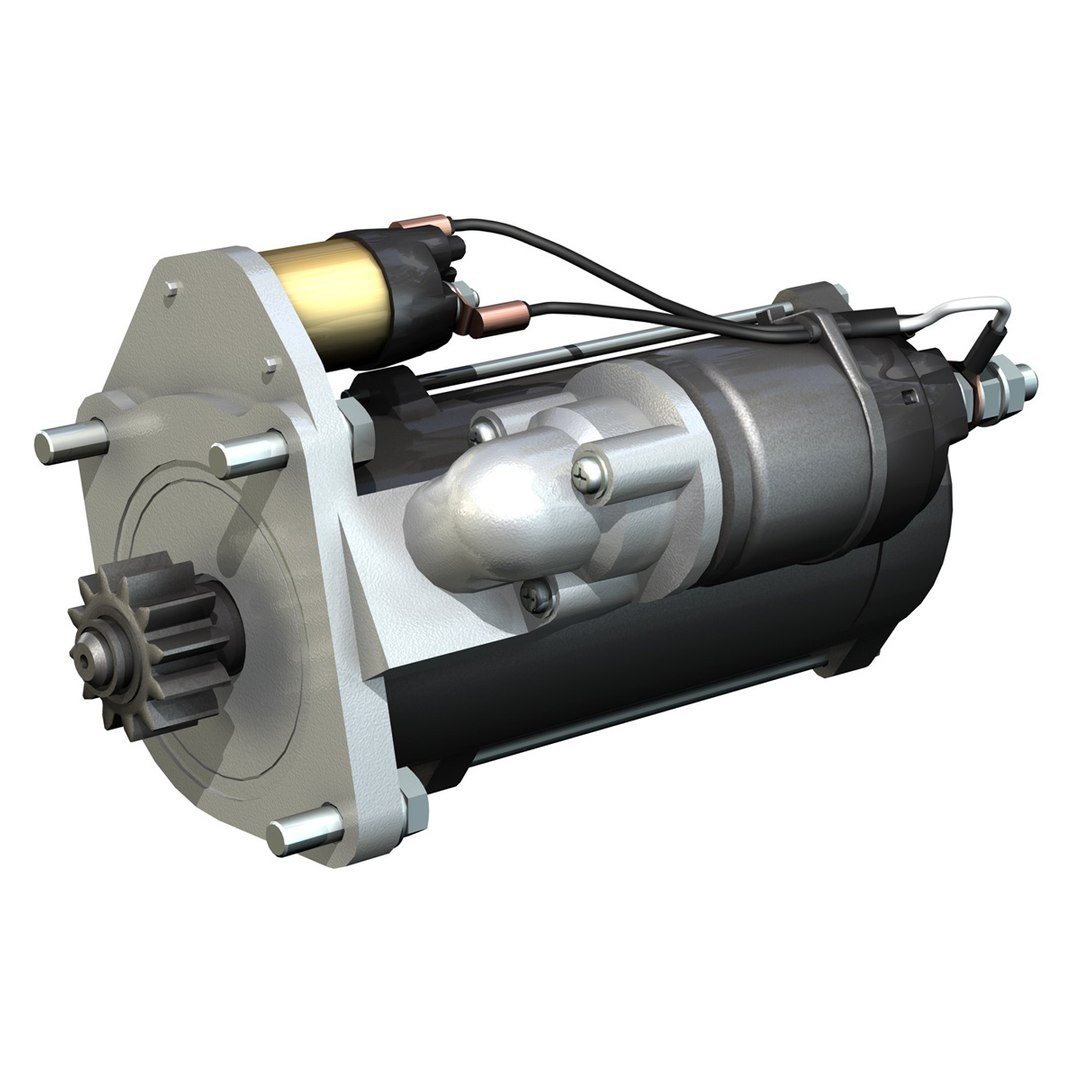 Starter Motor Engines 3d C4d