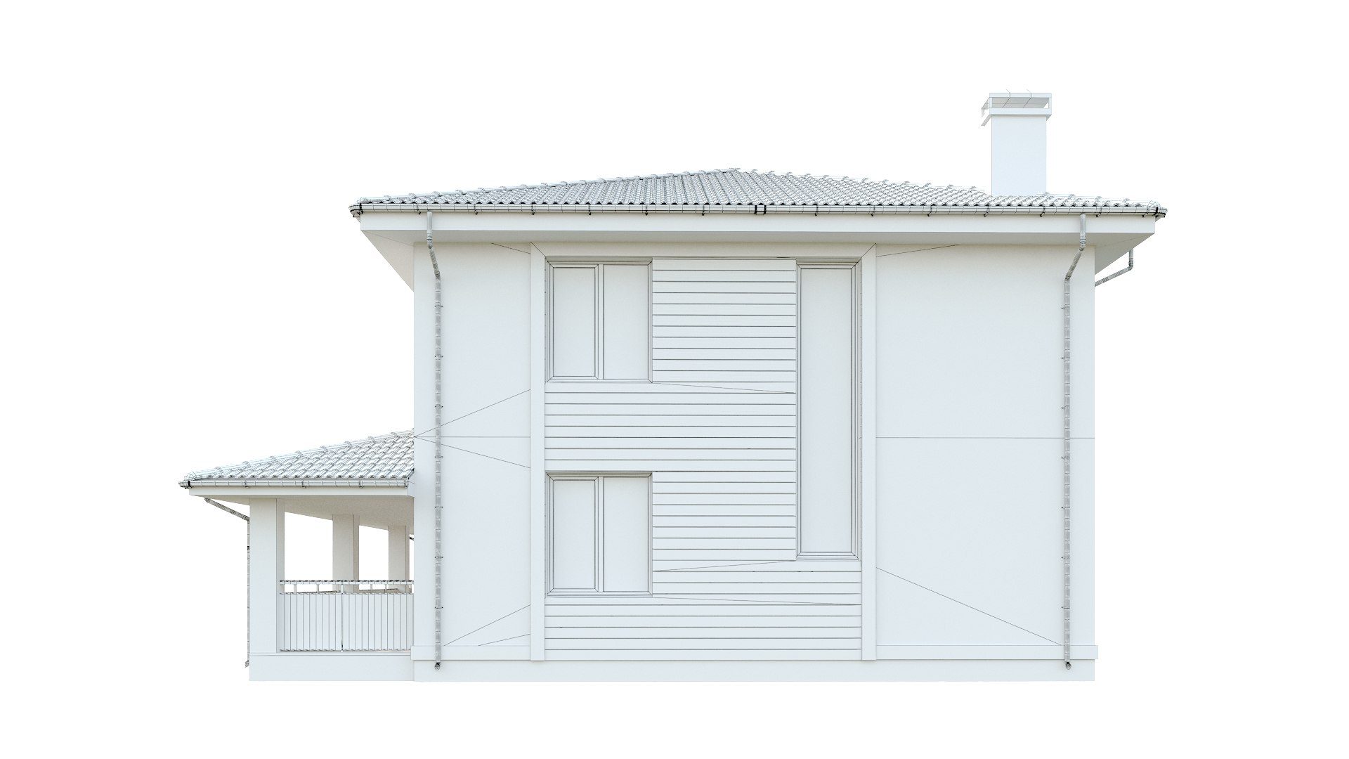 Modern Residential Building Dark 3D model - TurboSquid 1851624