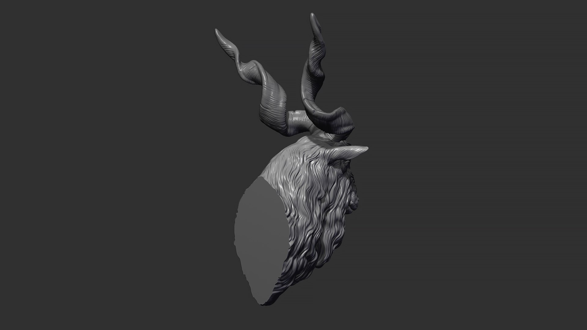 Markhor Goat Head Model - TurboSquid 2071679