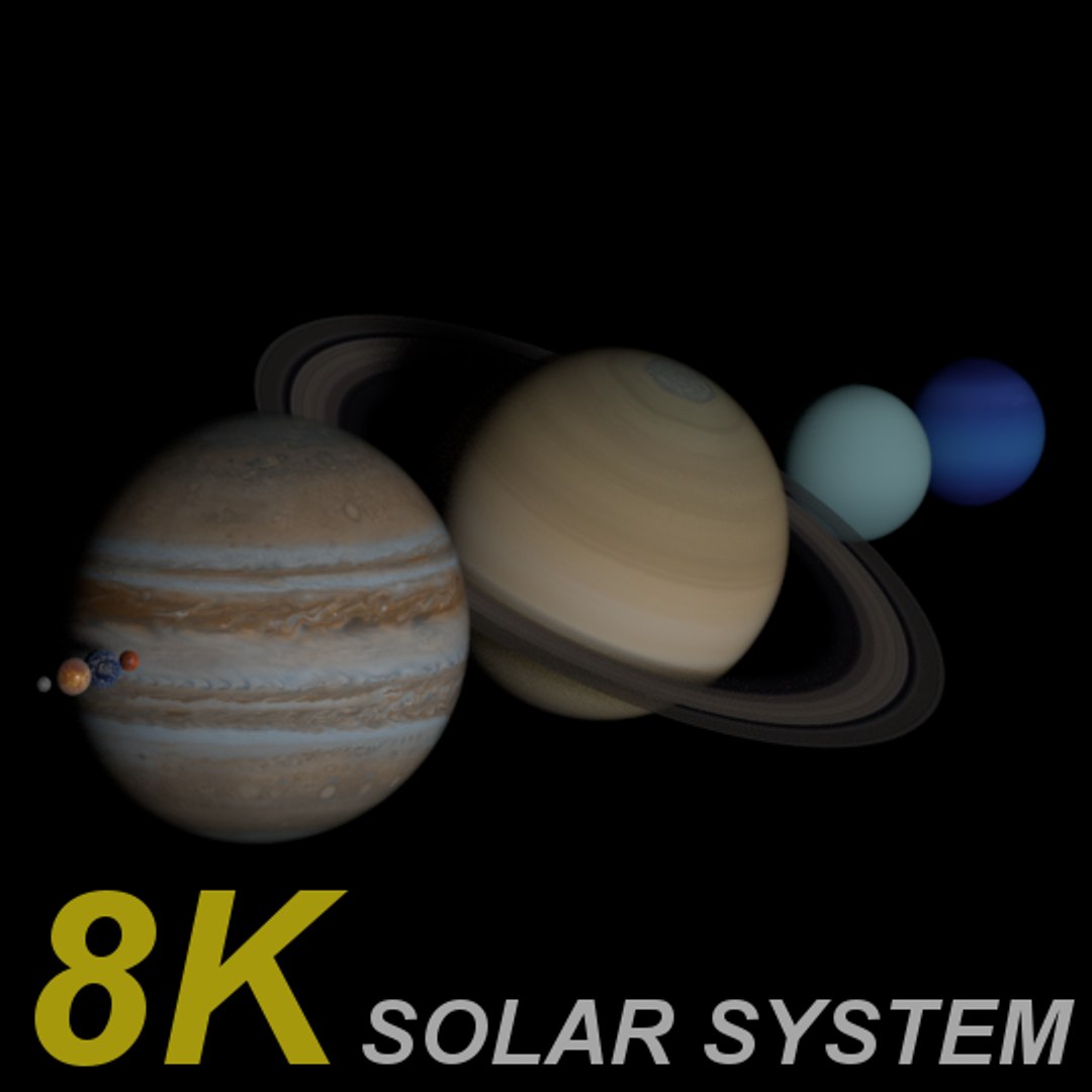 3D Planets Solar Model - TurboSquid 1314058
