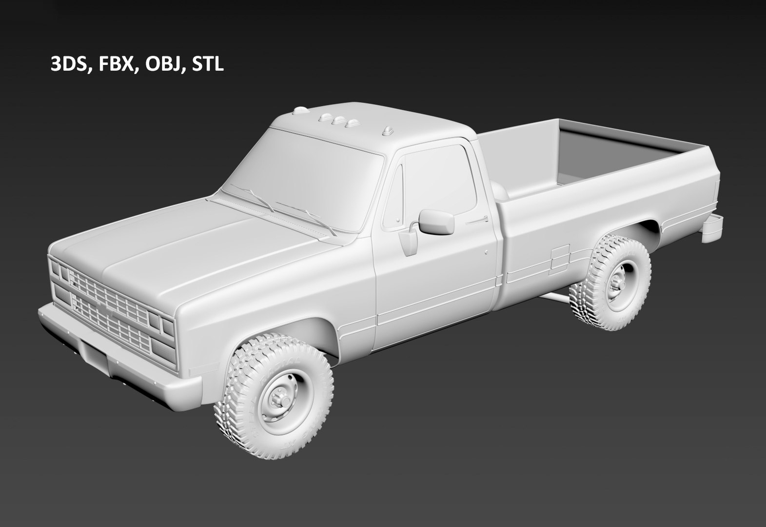 3D Chevrolet K20 1985 - TurboSquid 1512070