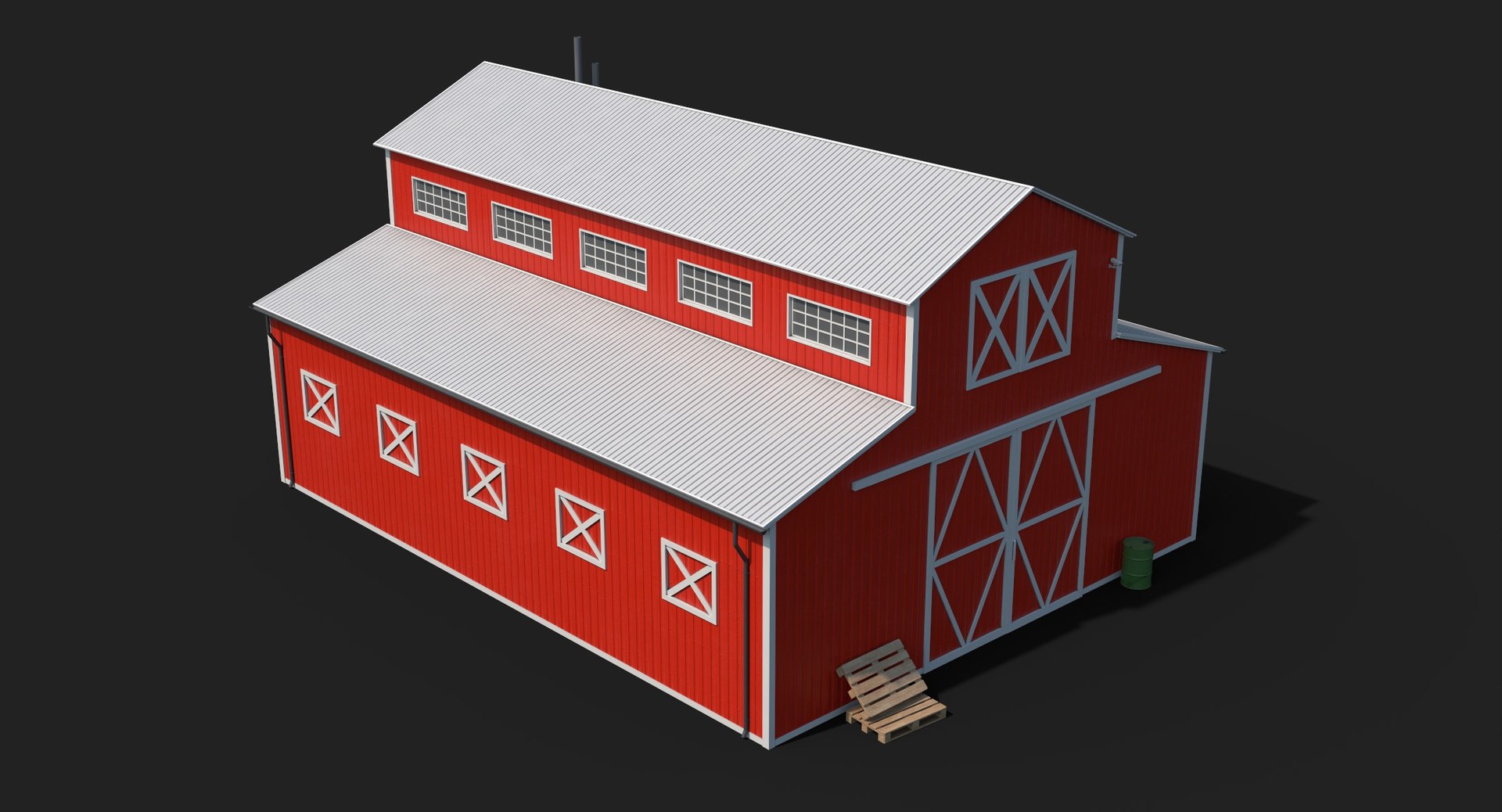 Red Barn 8 3D - TurboSquid 2148532
