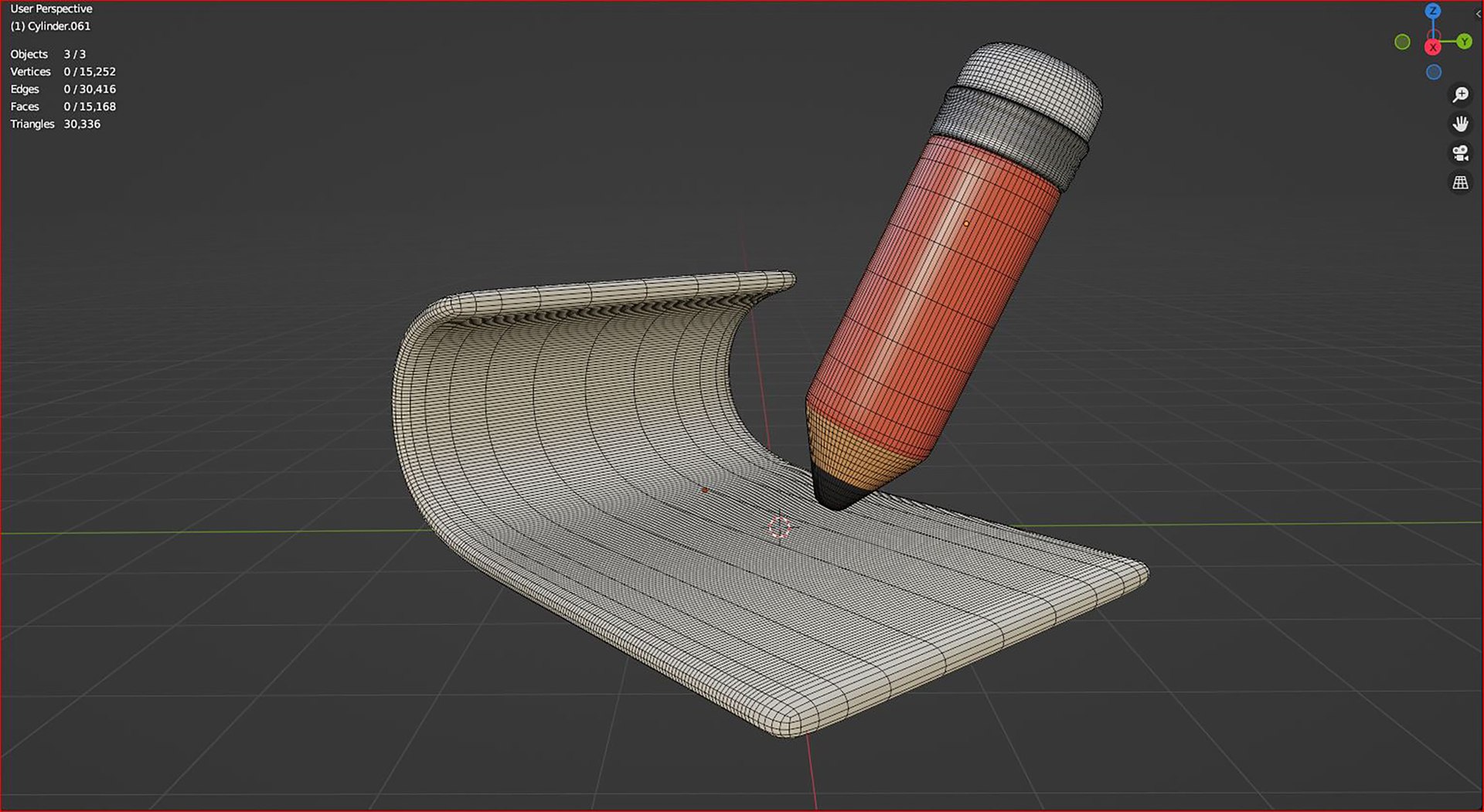 Pencil Draws A Straight Line Icon 3D Model - TurboSquid 2074209